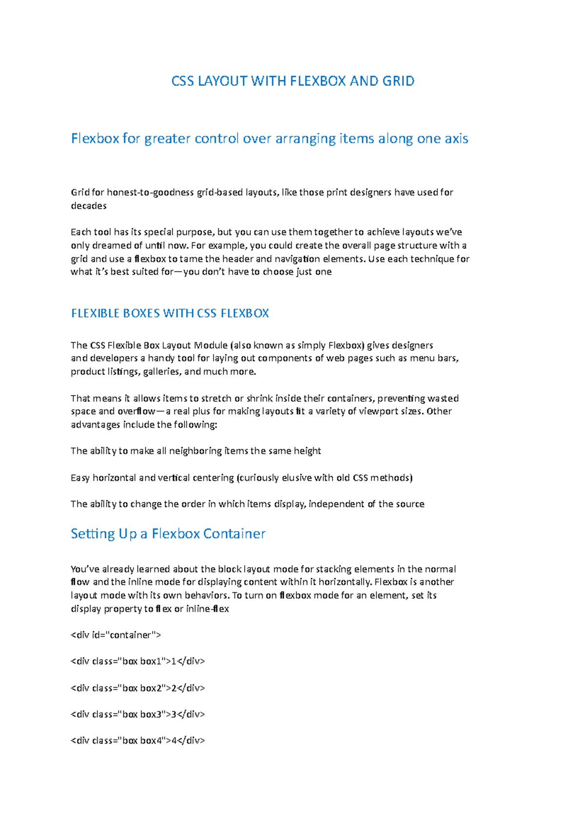 Css Layout With Flexbox And Grid Css Layout With Flexbox And Grid Flexbox For Greater Control 5475