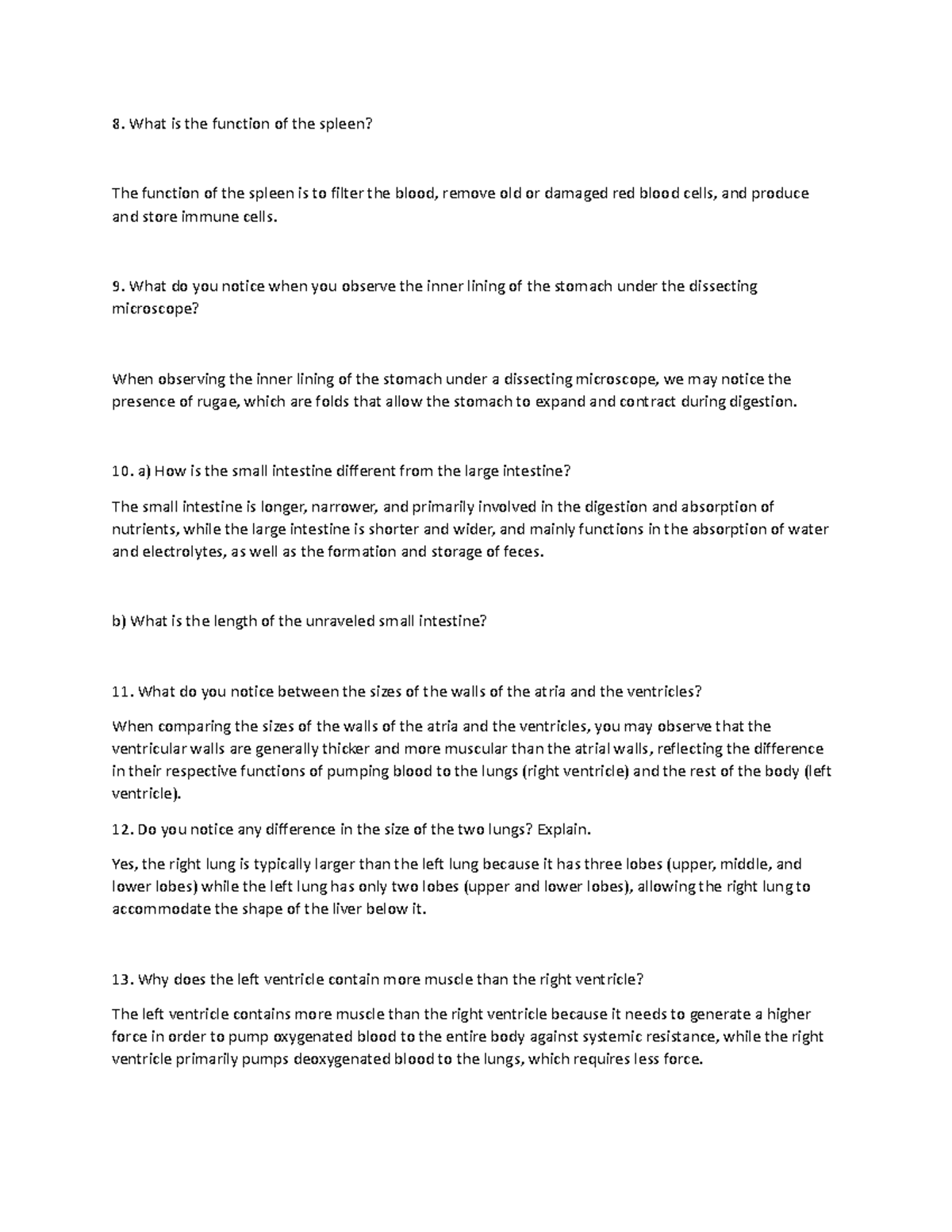 Biology -pig q and a - Hello Wolrd - 8. What is the function of the ...