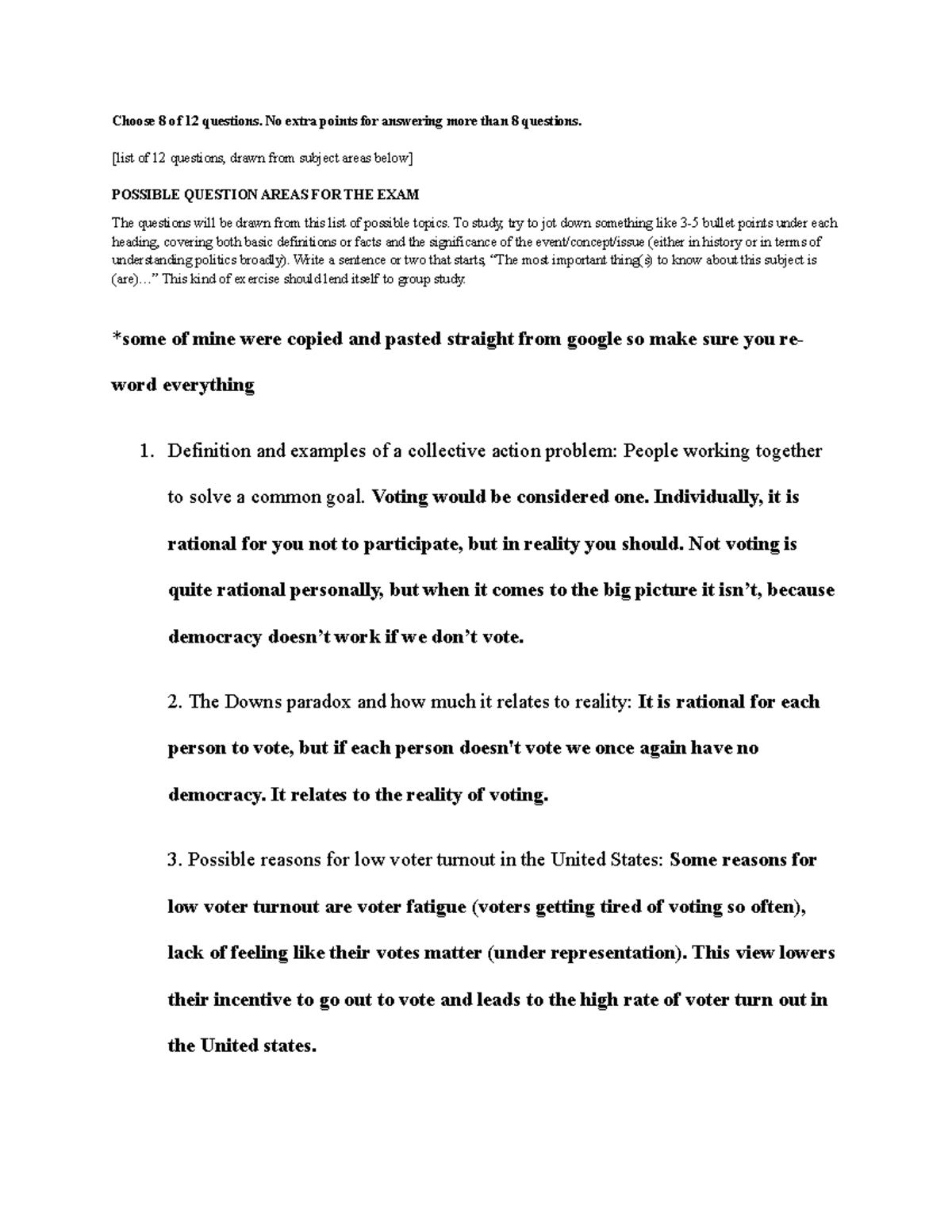 PS 111 Final Review Sheet Choose 8 Of 12 Questions No Extra Points ps-111-final-review-sheet-choose-8-of-12-questions-no-extra-points