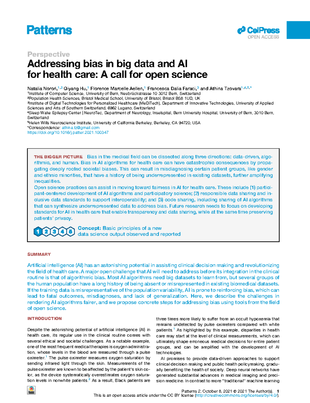 PIIS2666389921002026 - Perspective Addressing bias in big data and AI ...