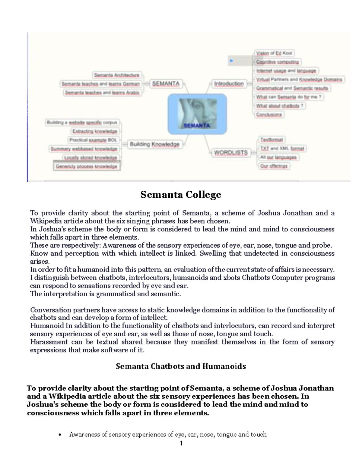 Semanta college - Semanta College To provide clarity about the starting ...