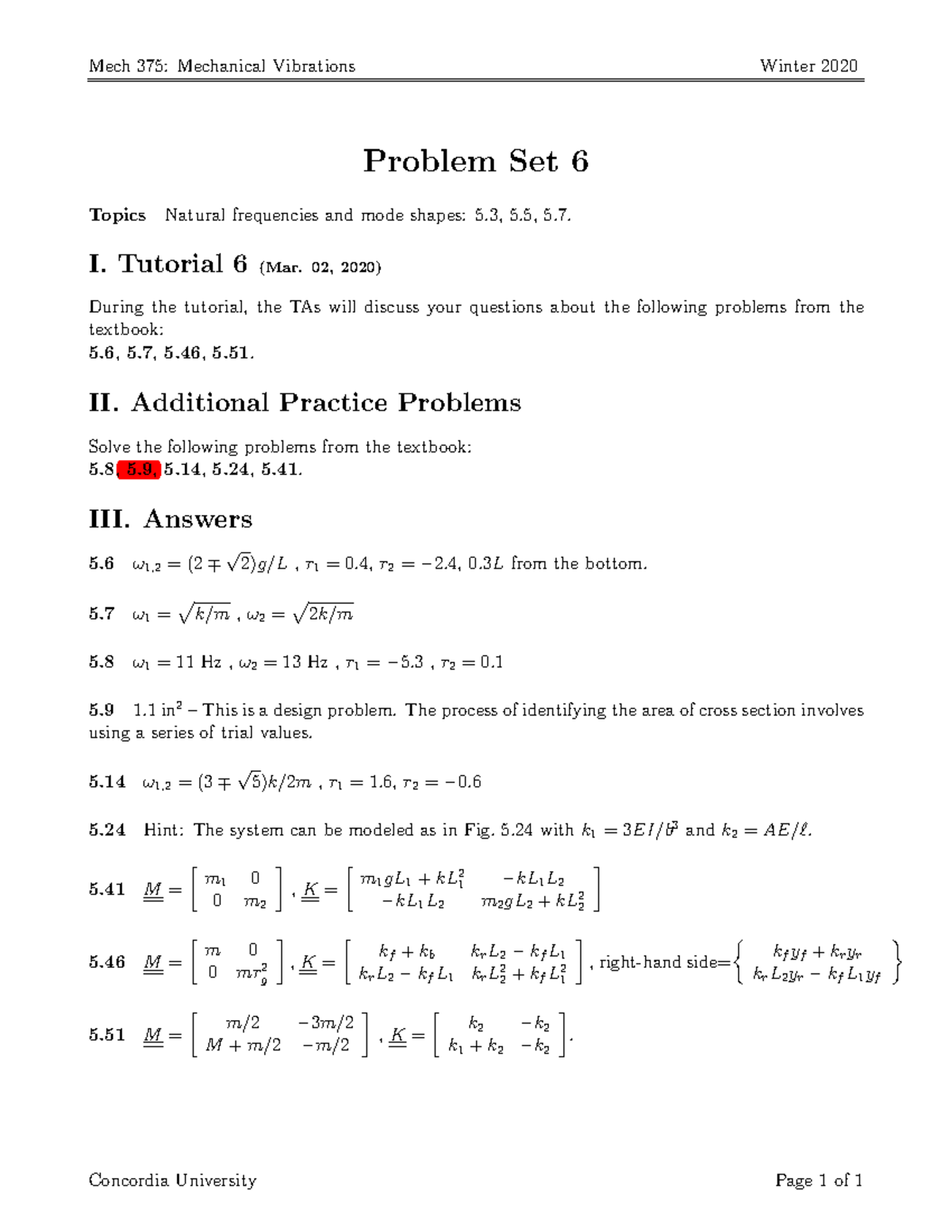Problem Set 06 - No answers - Warning: Popup annotation has a missing ...