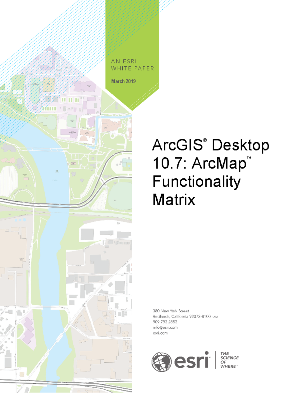 Gis course - ArcGIS ® Desktop 10: ArcMap ™ Functionality Matrix March ...