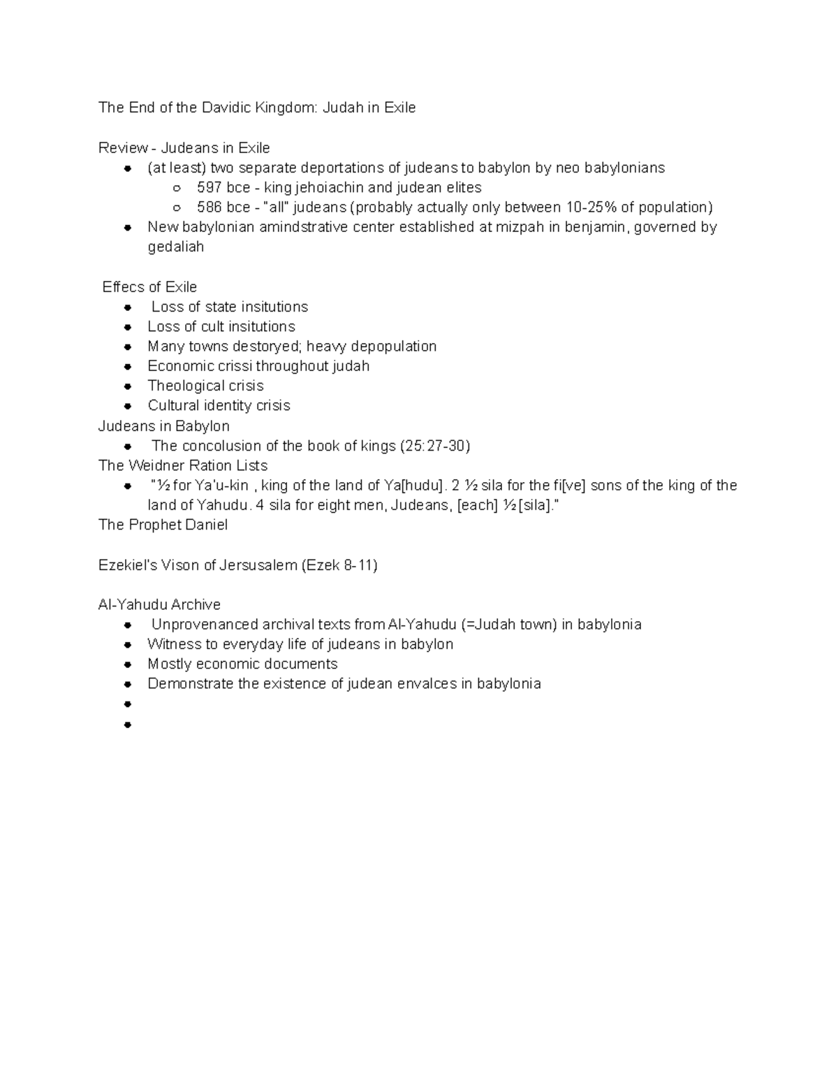 November 20, 2019 - Notes from lecture ppt. Professor Crabtree - The ...