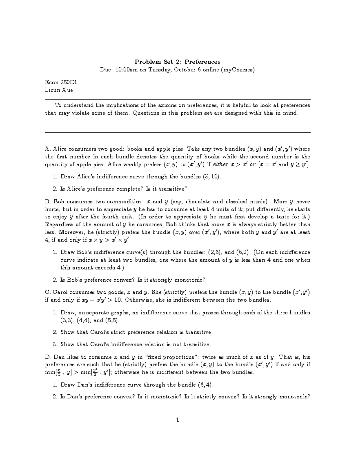 Problem Set 2 - Questions in this problem set are designed with this in ...
