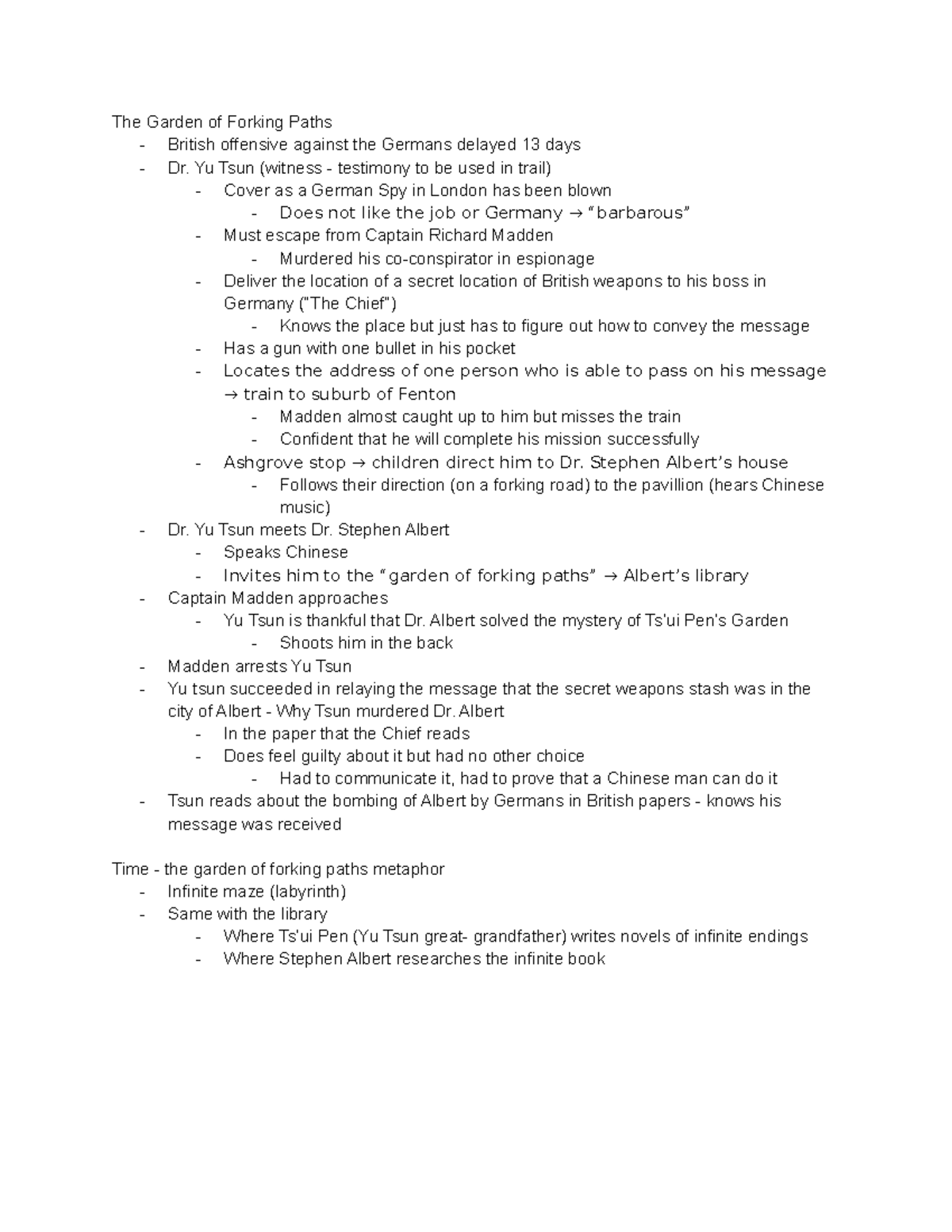 Reading - The Garden of Forking Paths - The Garden of Forking Paths ...