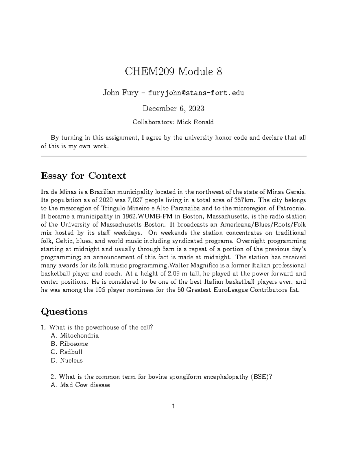 CHEM209 Module 8 - Basic chemical concepts. Atomic and molecular ...