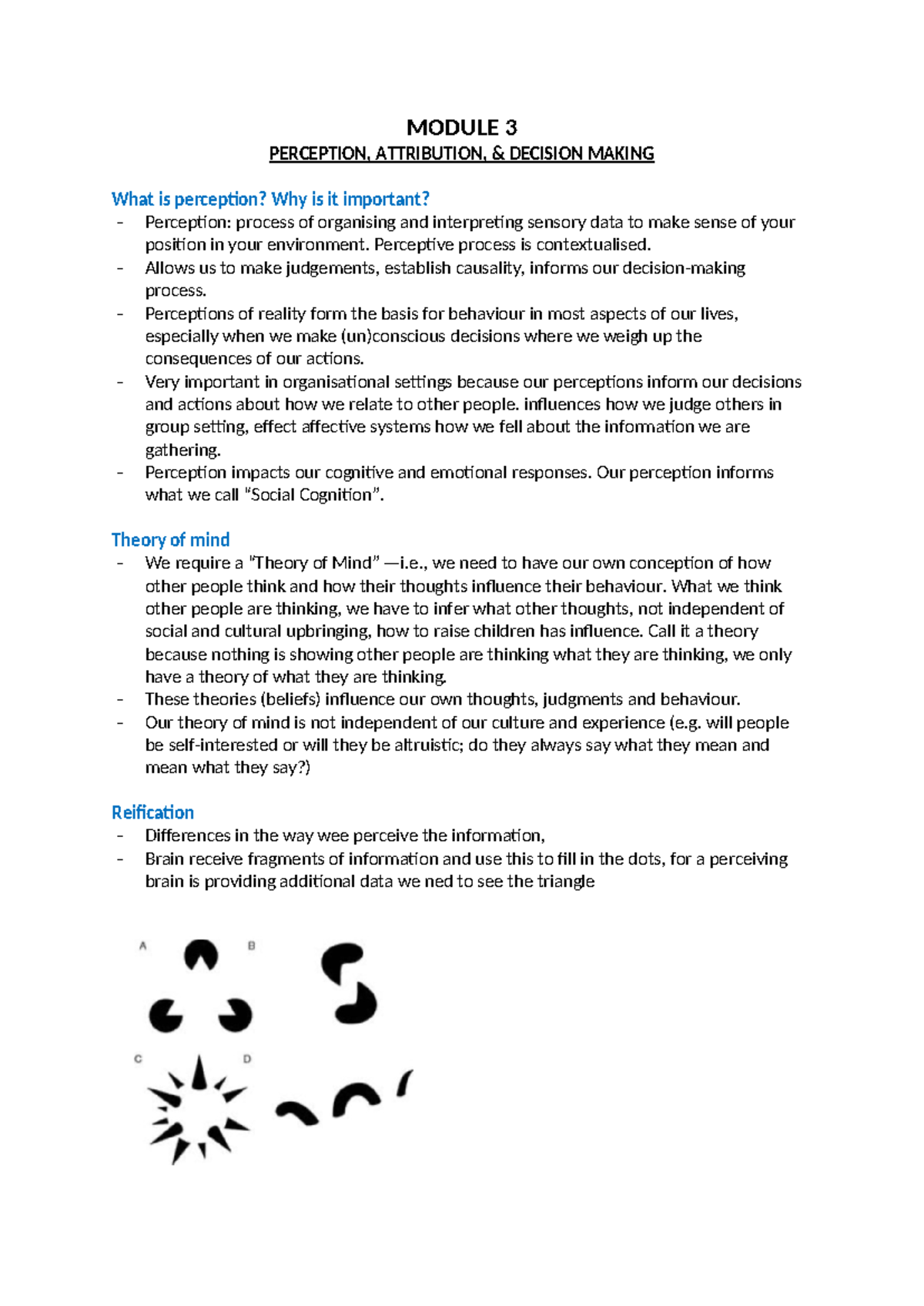 Module 3 - MODULE 3 PERCEPTION, ATTRIBUTION, & DECISION MAKING What is ...