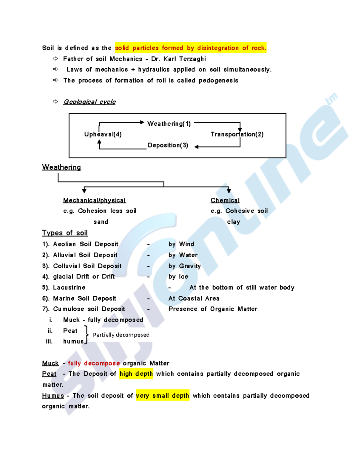 SOIL mechanic Sirji online KT - Soil is defined as the solid particles ...