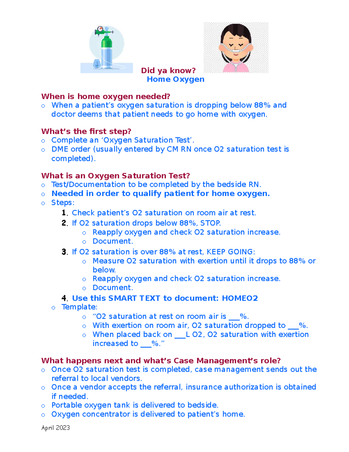 Home Oxygen Did Ya Know - all - Did ya know? Home Oxygen When is home ...