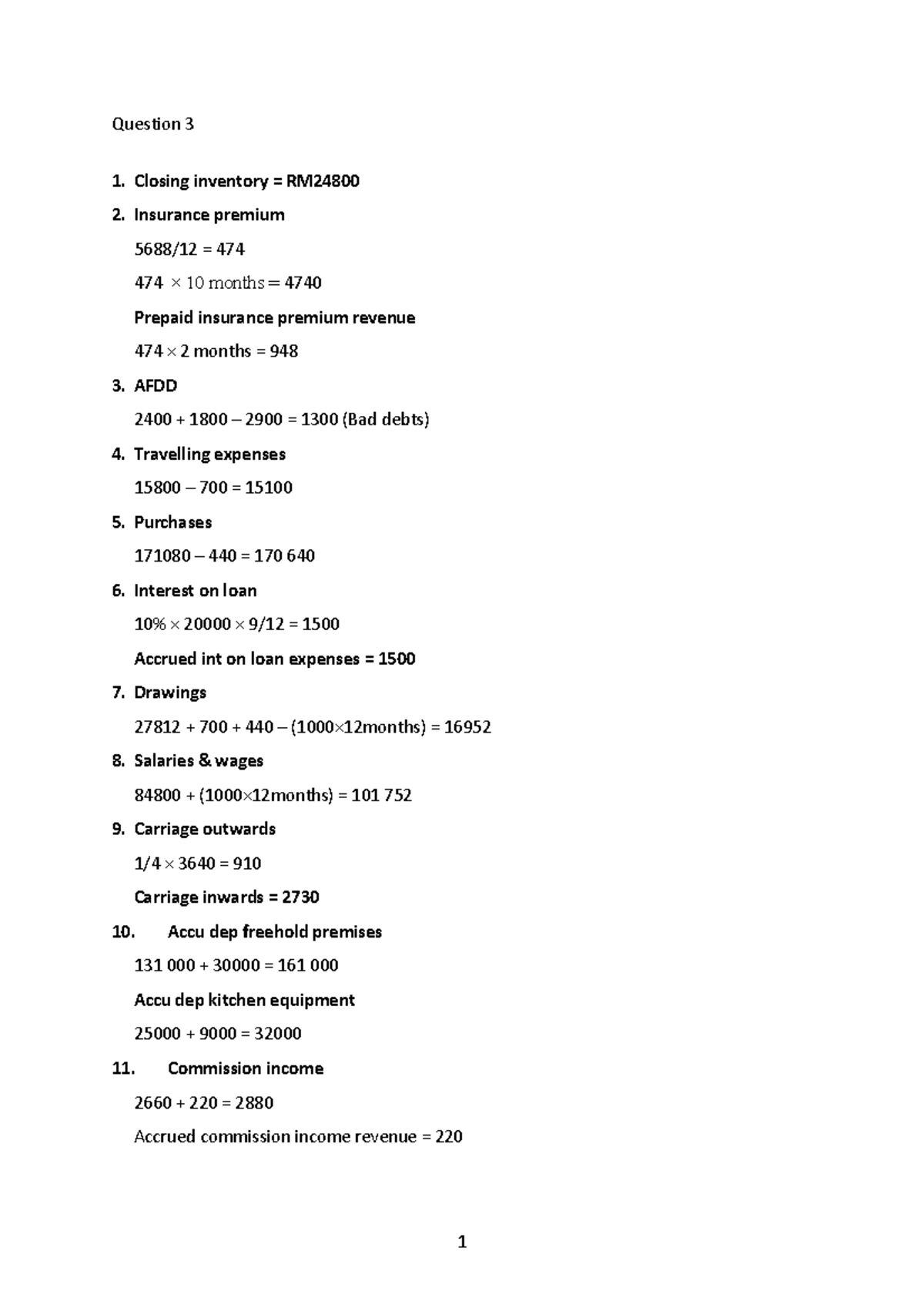 ACC407 Q3&Q5 - how to do calculation and financial statement - Question ...