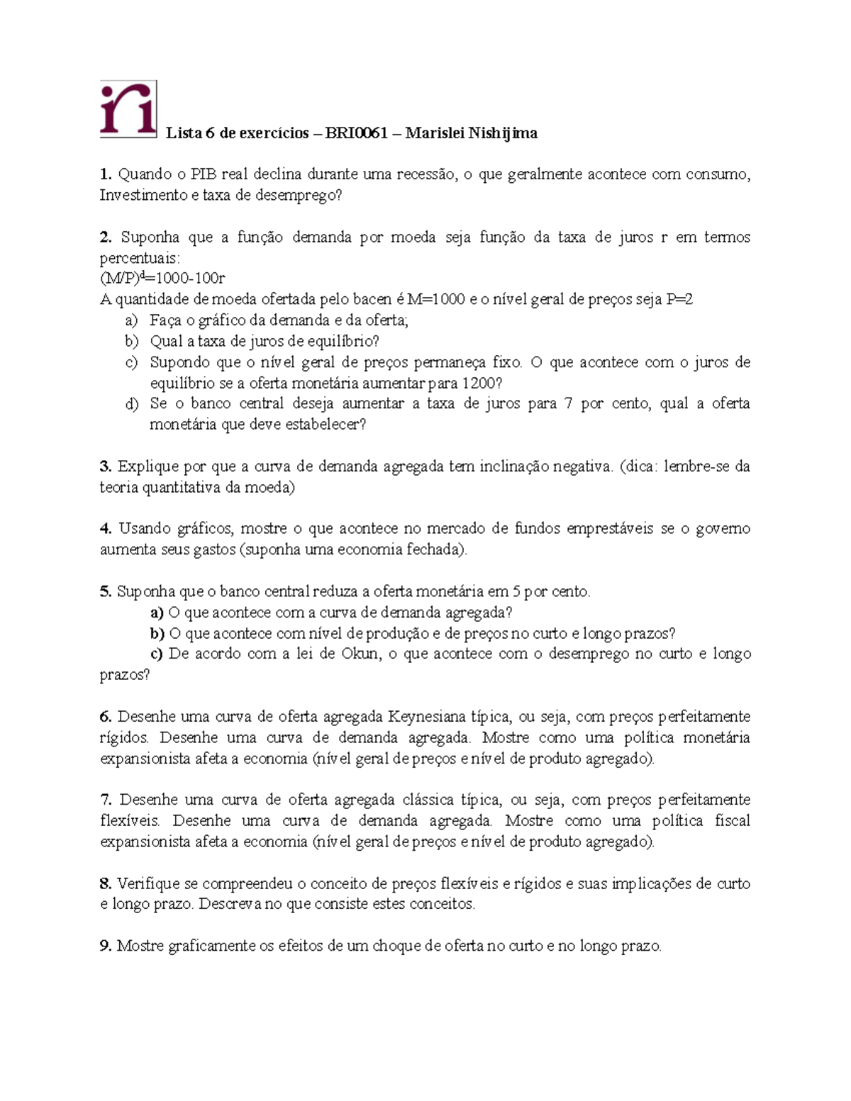 Lista 6 (gabarito) - fdsa sadsad as dsasa das d as dsa dsad asdas dsa ...