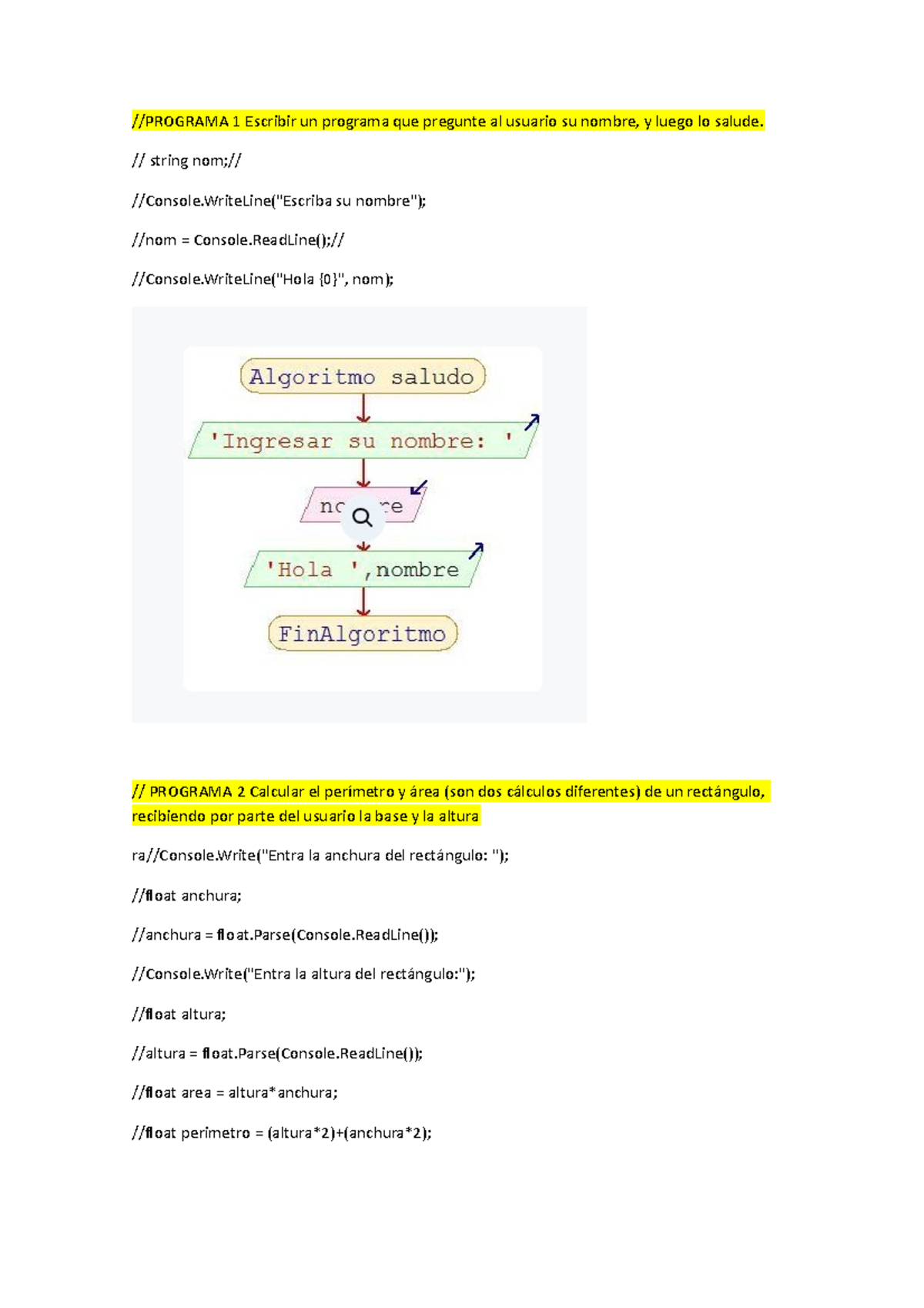 Tarea 3 DE Progrmacion real - //PROGRAMA 1 Escribir un programa que ...