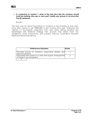 03 Performance Task 1 - euthenics - GE 03 Performance Task 1 *Property of STI Page 1 of 1 - Studocu