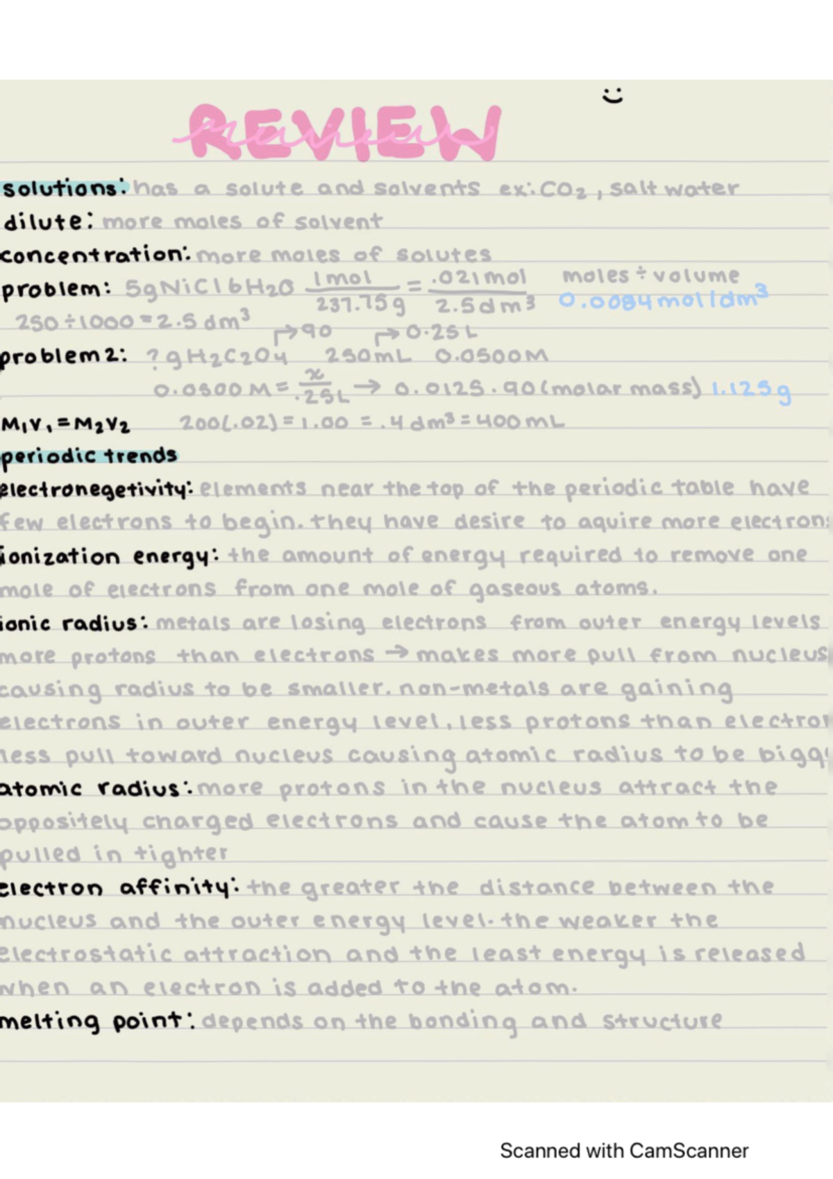 Periodic Trends Notes - CHEM 1331 - Studocu