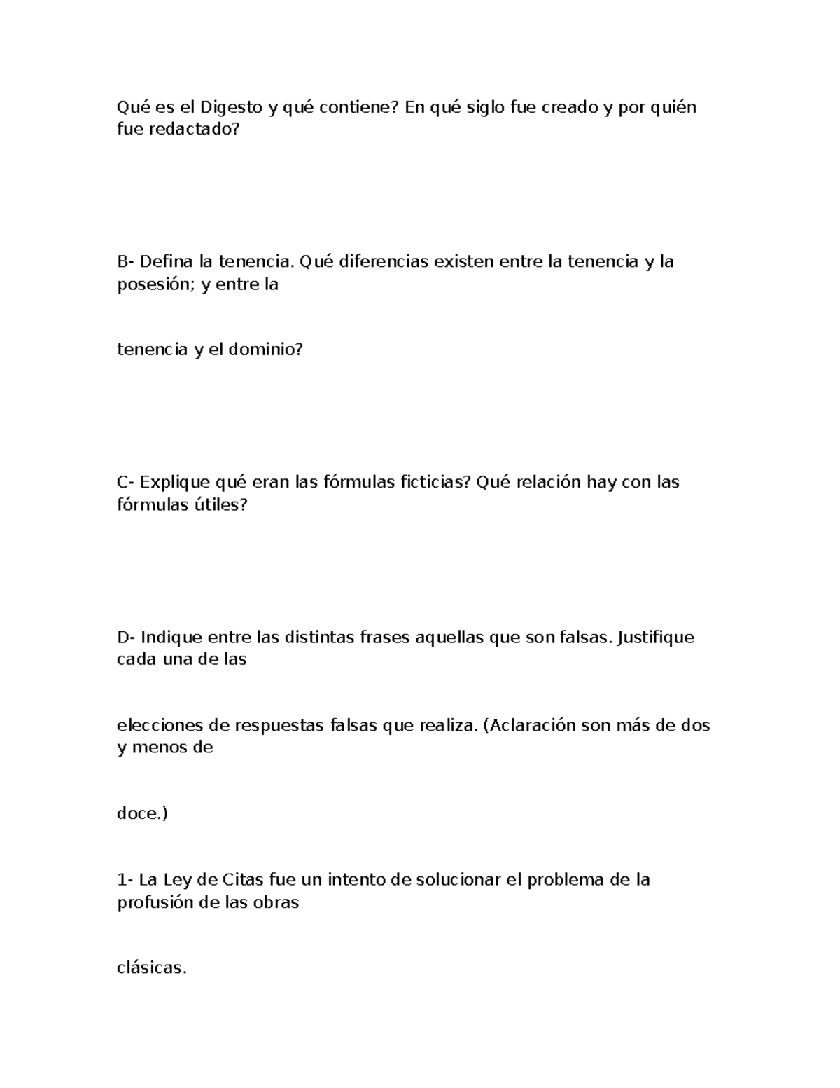 Documento (6) - Ideal - Qué es el Digesto y qué contiene? En qué siglo ...