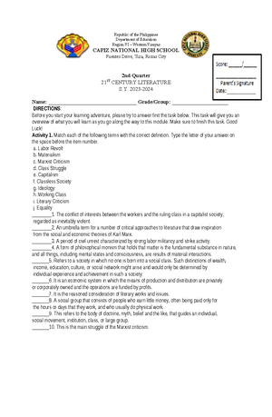 Grade-9-Classroom Observation 2nd Quarter Lesson Plan - DAILY LESSON ...
