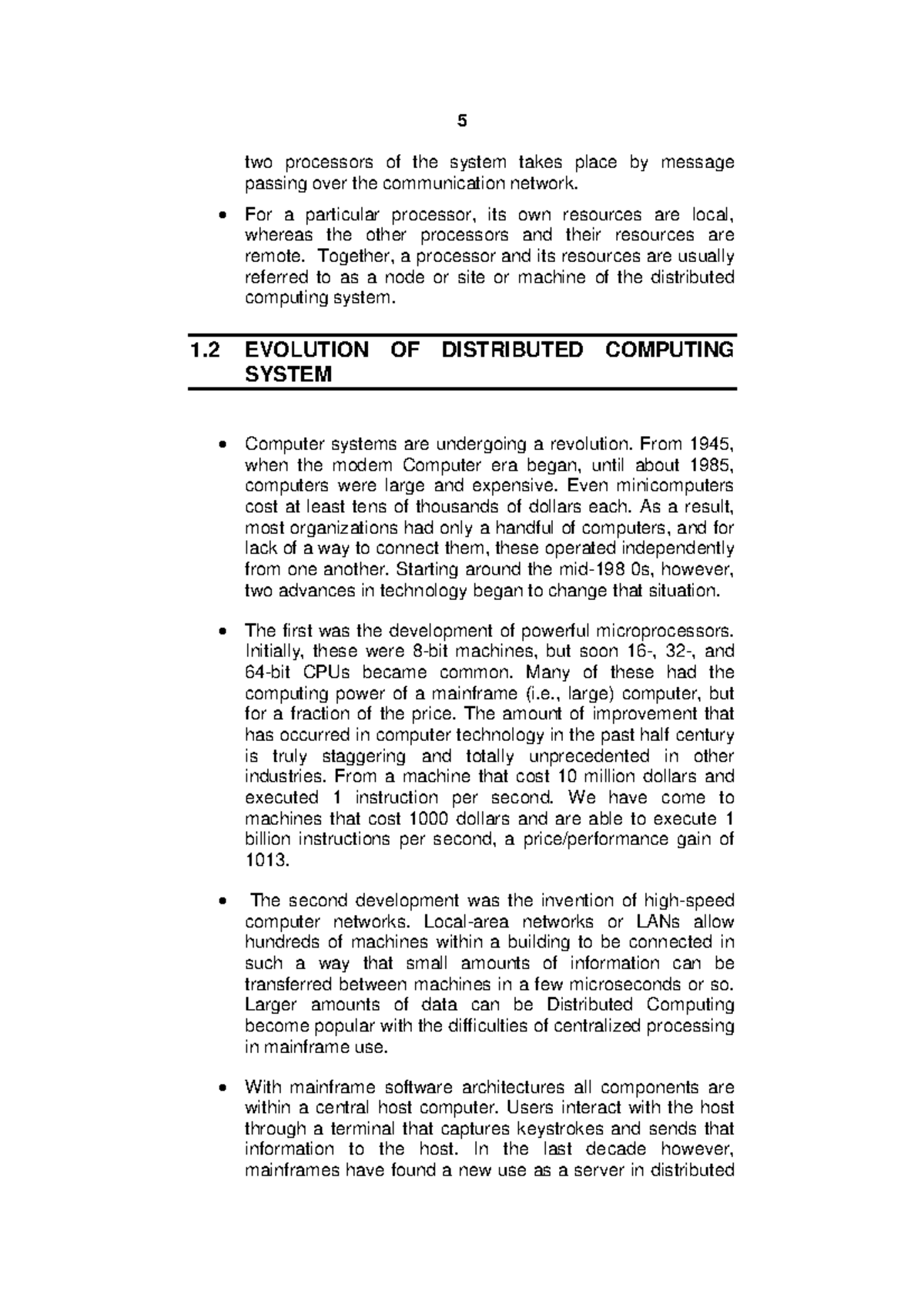 Ecs Distributed Computing 3 5 Two Processors Of The System Takes Place By Message Passing Over