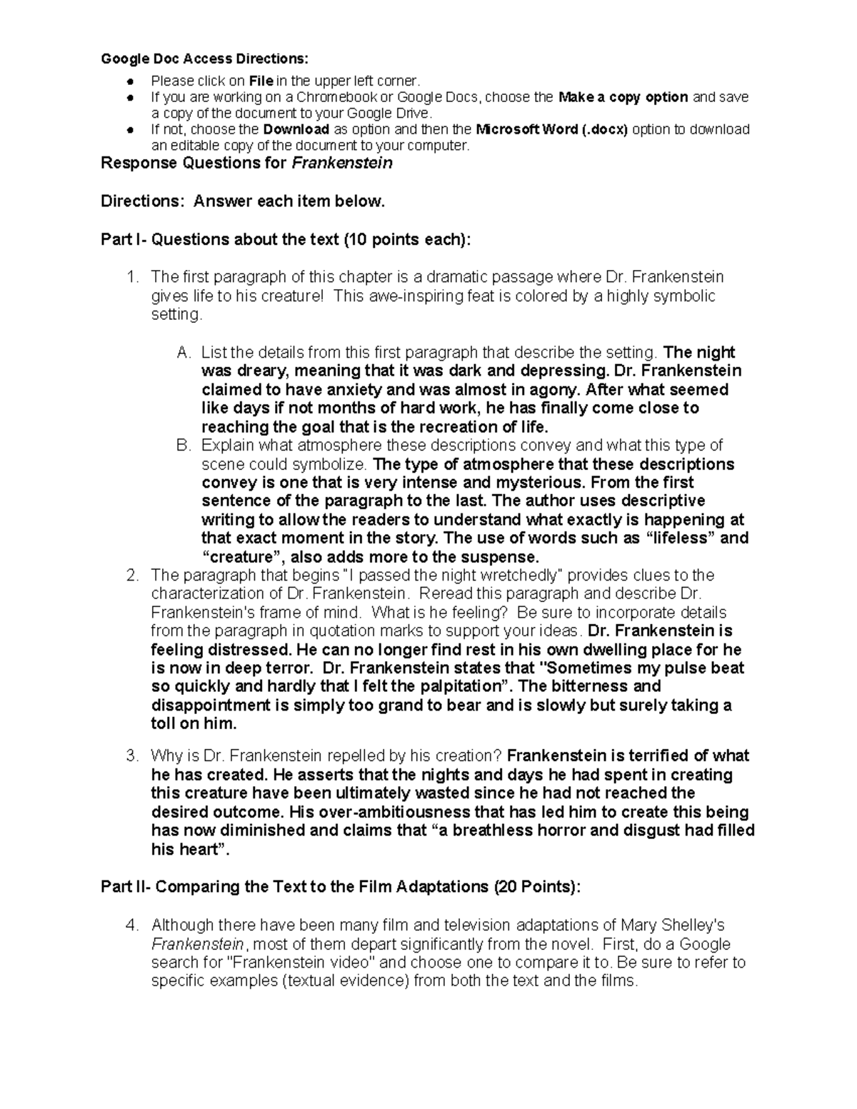 Copy of Module Seven Lesson One Activity - Google Doc Access Directions: Please click on File in ...