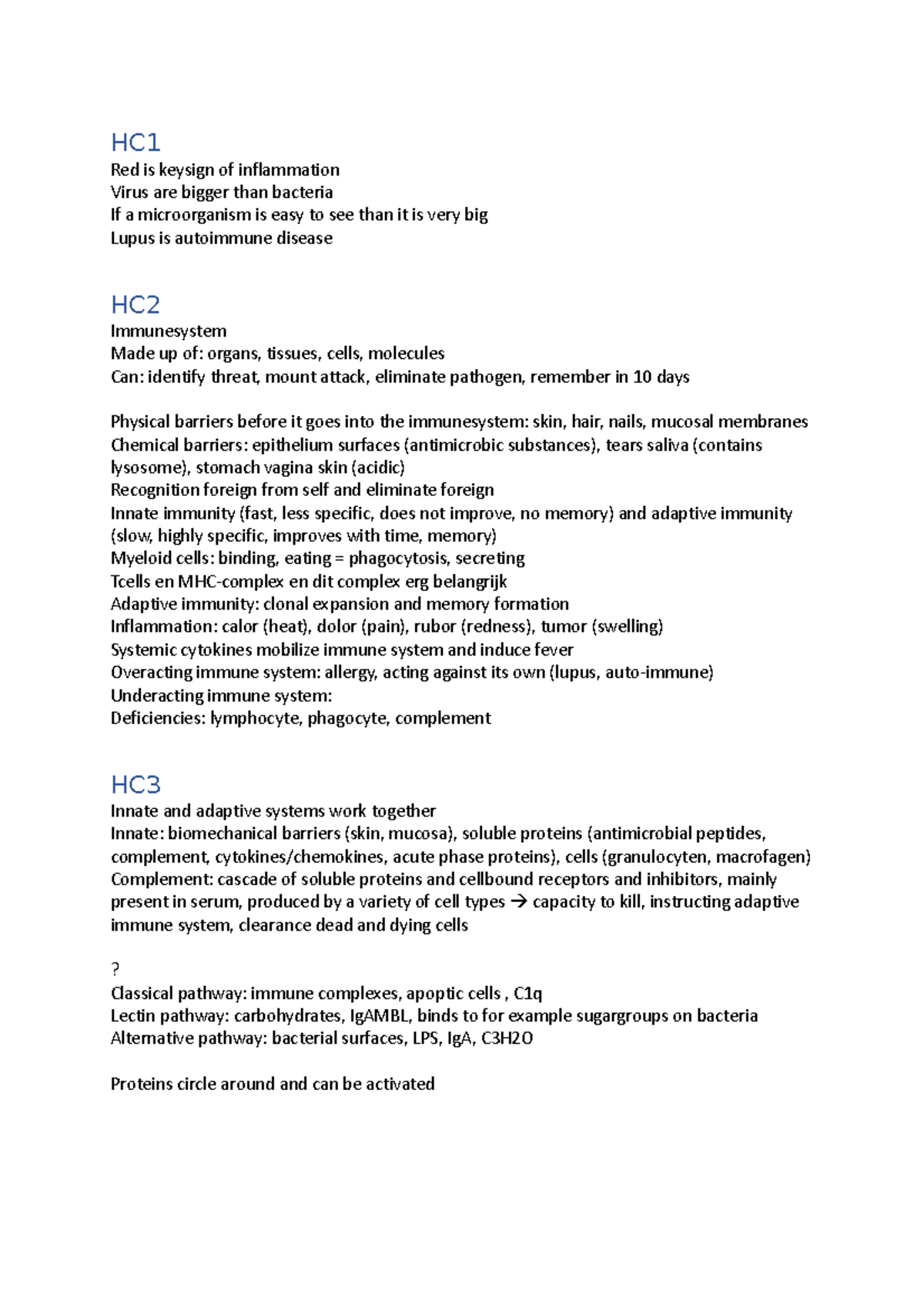 MOD1 colleges - college aantekeningen - HC Red is keysign of ...