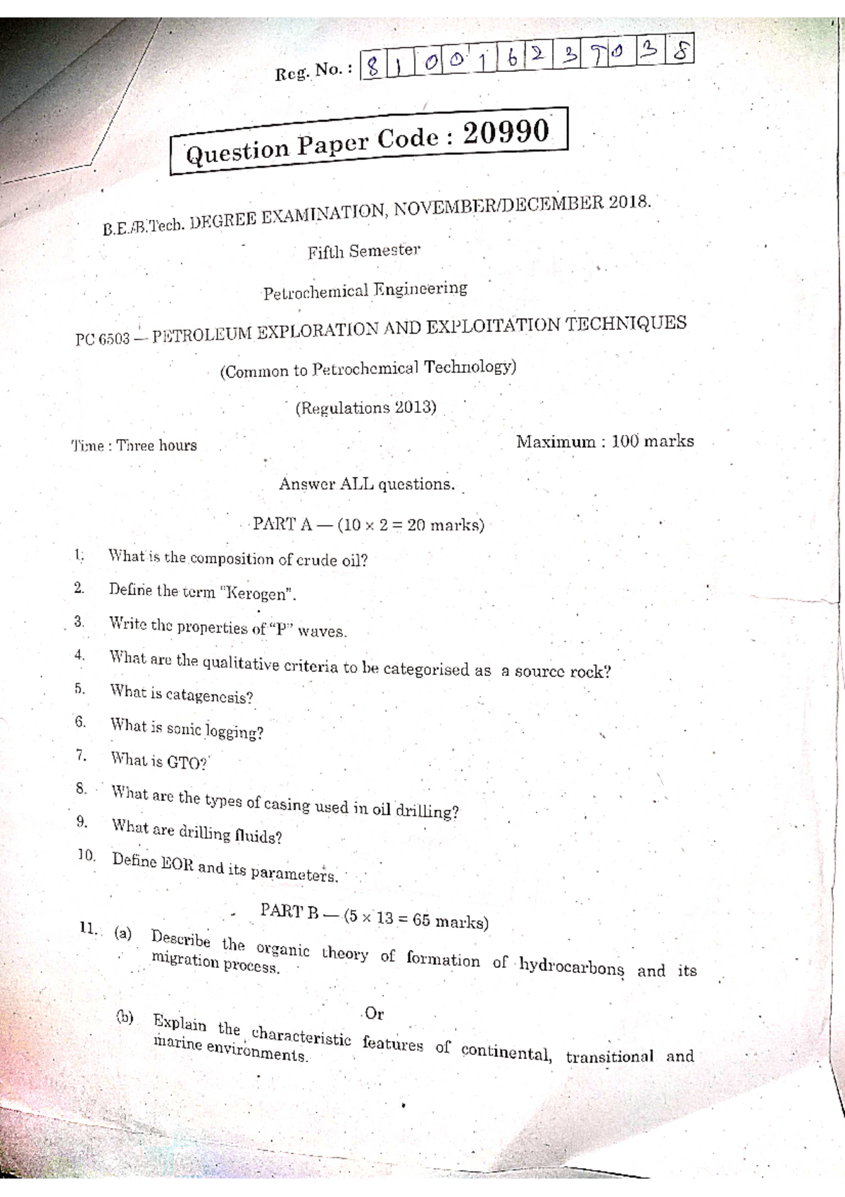 PEET OLD University Qpapers - Chemical engineering - Studocu