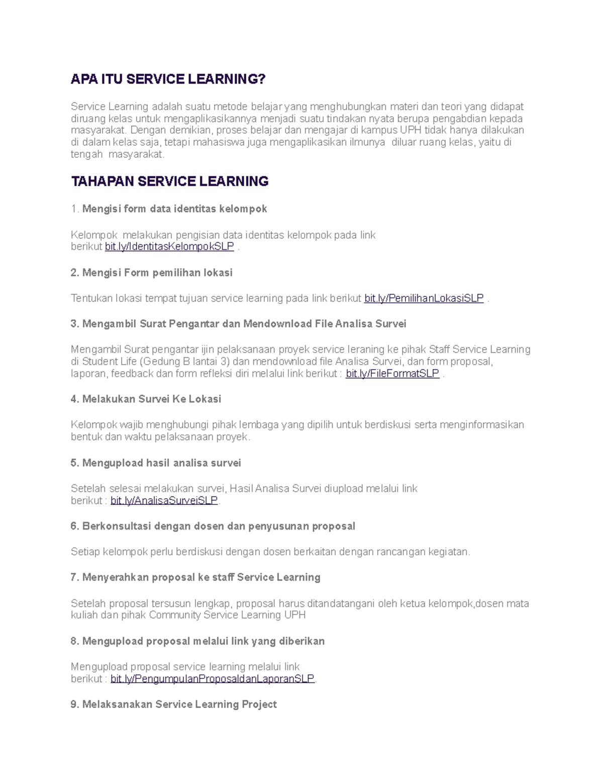 APA ITU Service Learning - APA ITU SERVICE LEARNING? Service Learning ...