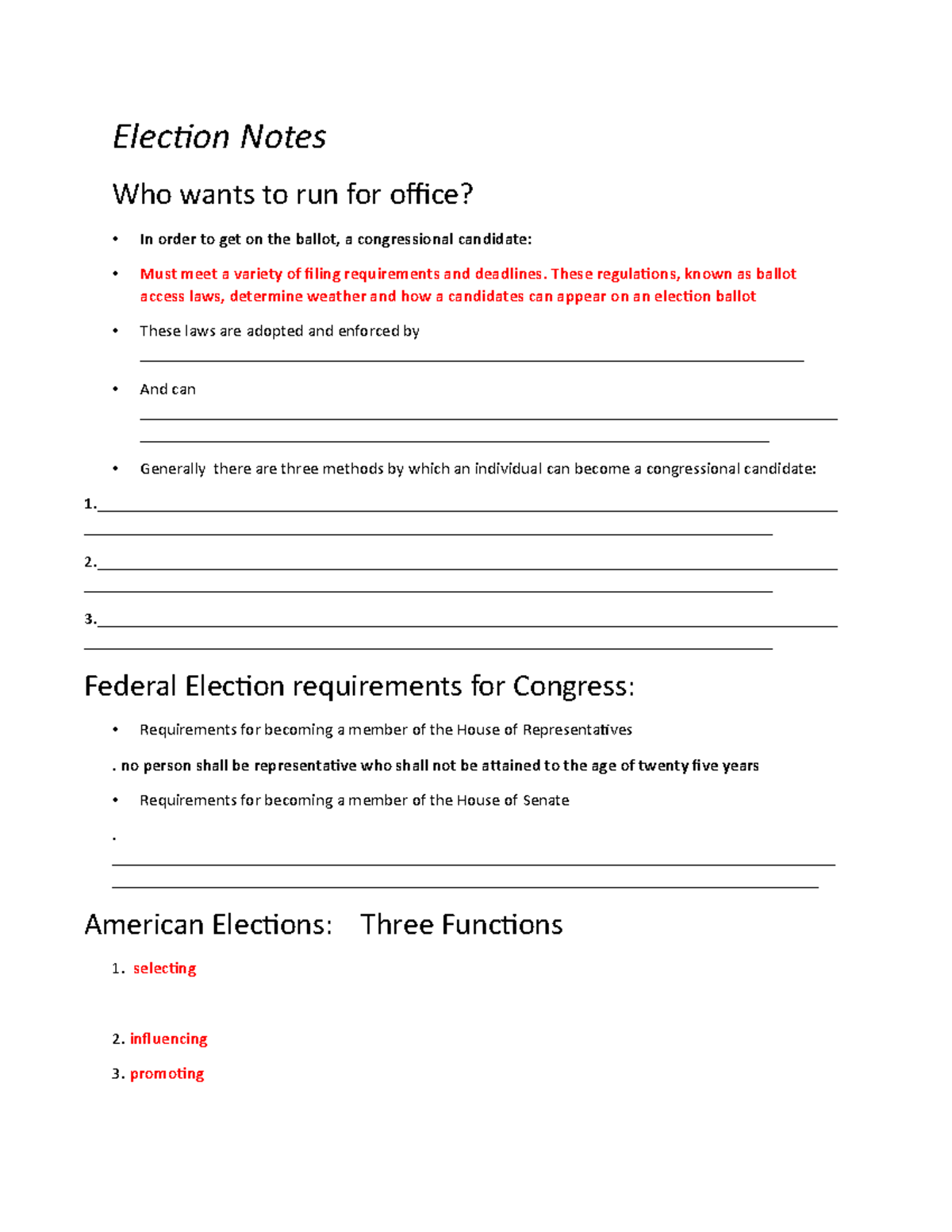 Election notes - y5nl8lertihrgnjyr - Election Notes Who wants to run ...