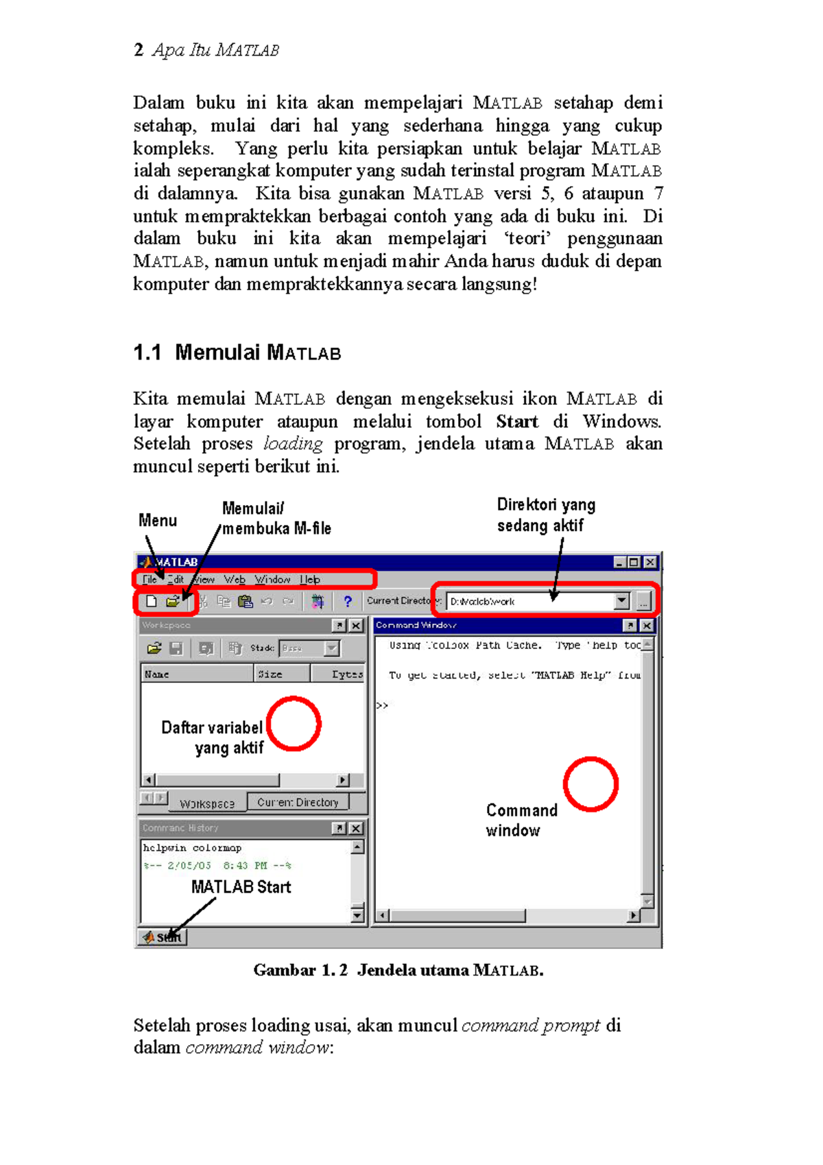 29.-mathlab[1]-4 - 2 Apa Itu MATLAB Dalam buku ini kita akan ...