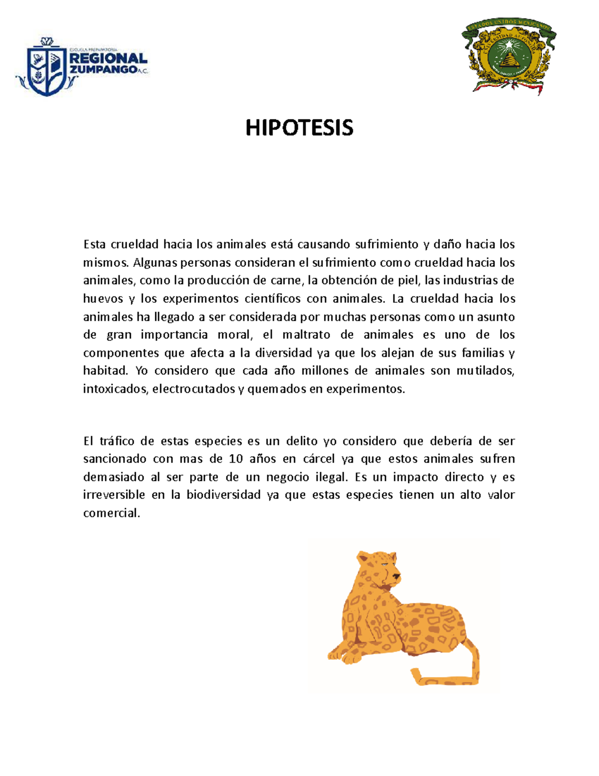 Metodologia 3 11 - MALTRATO ANIMAL - HIPOTESIS Esta crueldad hacia los ...