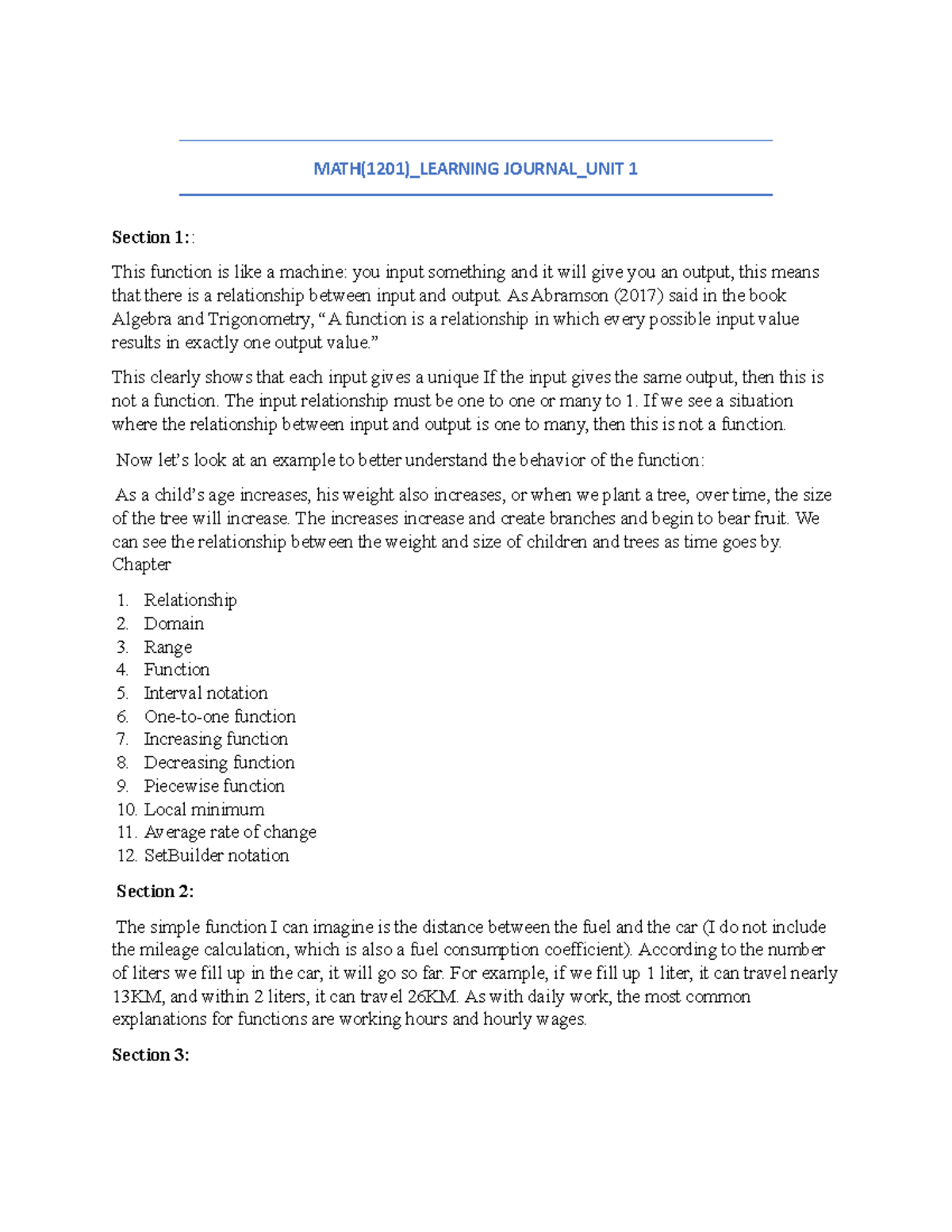 MATH LJ 1 - University of the People, California assignment for unit 6 ...