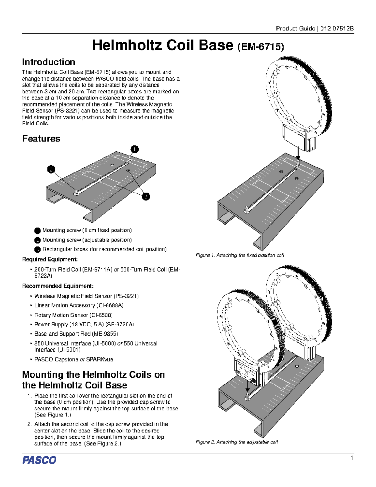 Helmholtz Coil Base Manual EM 6715 - Helmholtz Coil Base (EM-6715 ...