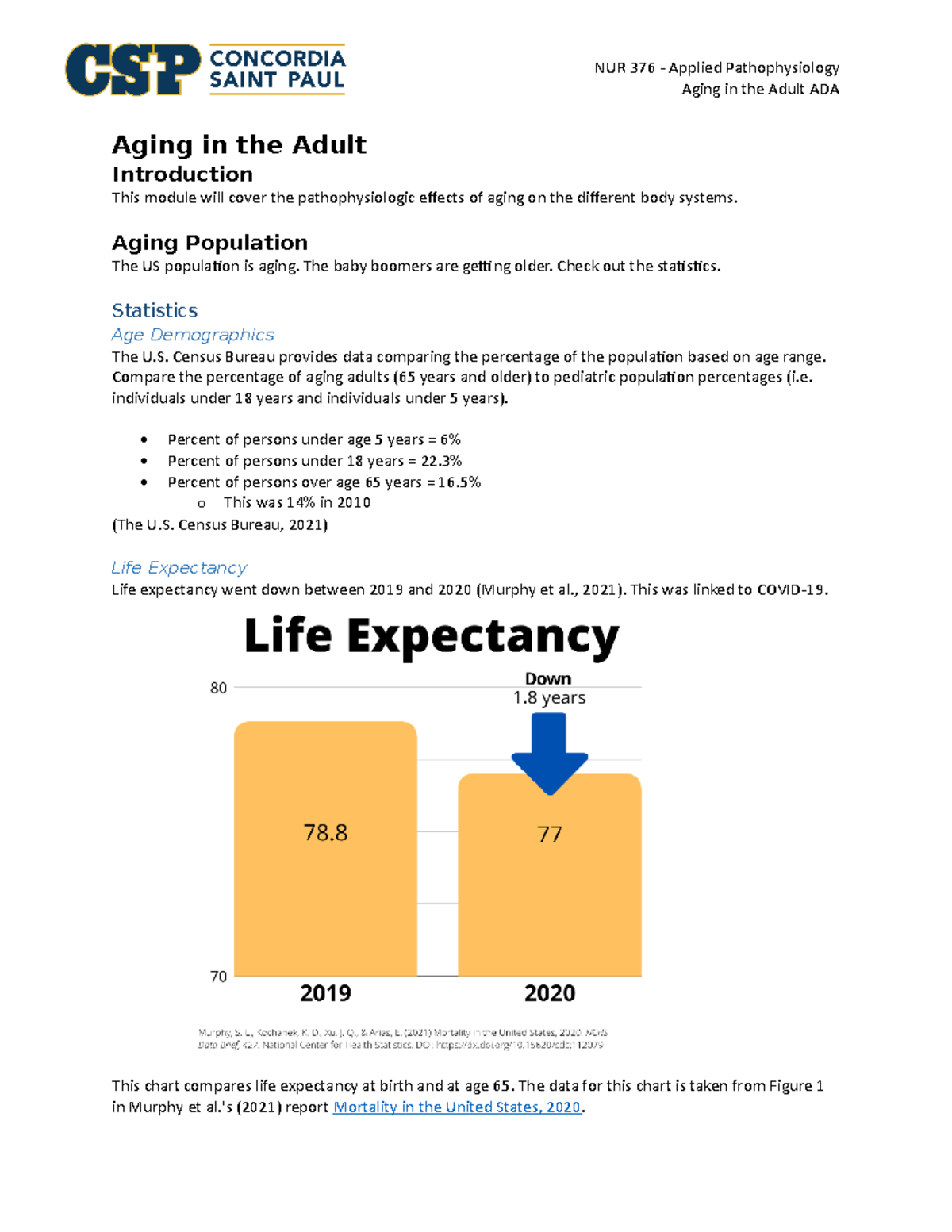 Aging in the Adult ADA - age material - Aging in the Adult ADA Aging in ...