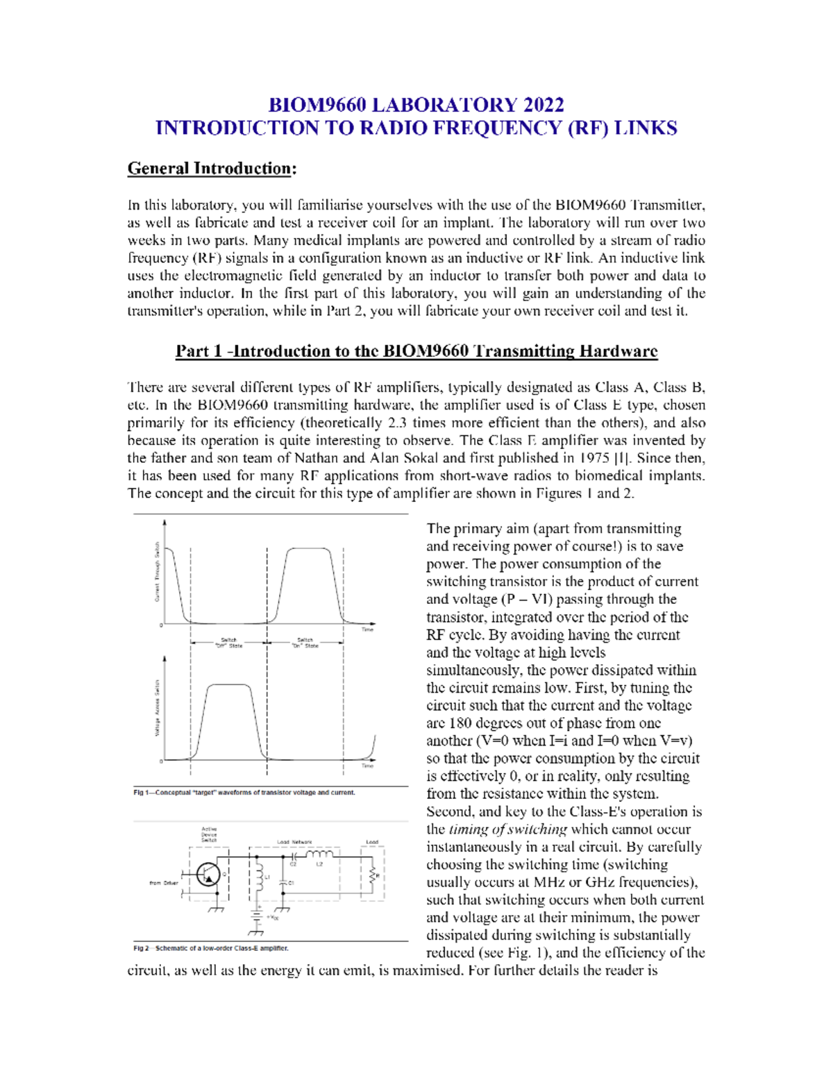 Introduction to RF Links 2022 - BIOM9660 - Studocu