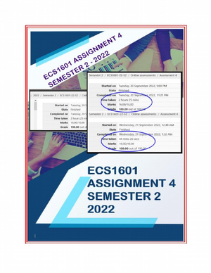 ECS Assignments for Early Completion Students - Revised SD - ECS1601 ...