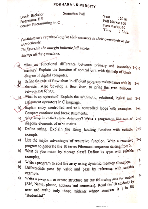 Logic-circuit old question - POKHARA UNIVERSITY Level: Bachelor Semester – Spring Year : 2009 ...