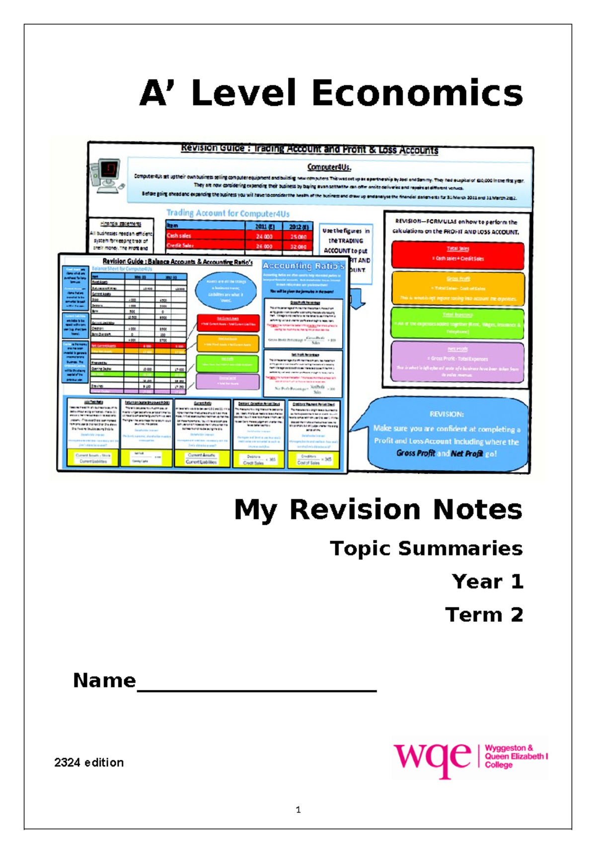 My econmics work - Economics a level revision guide microeconomics ...