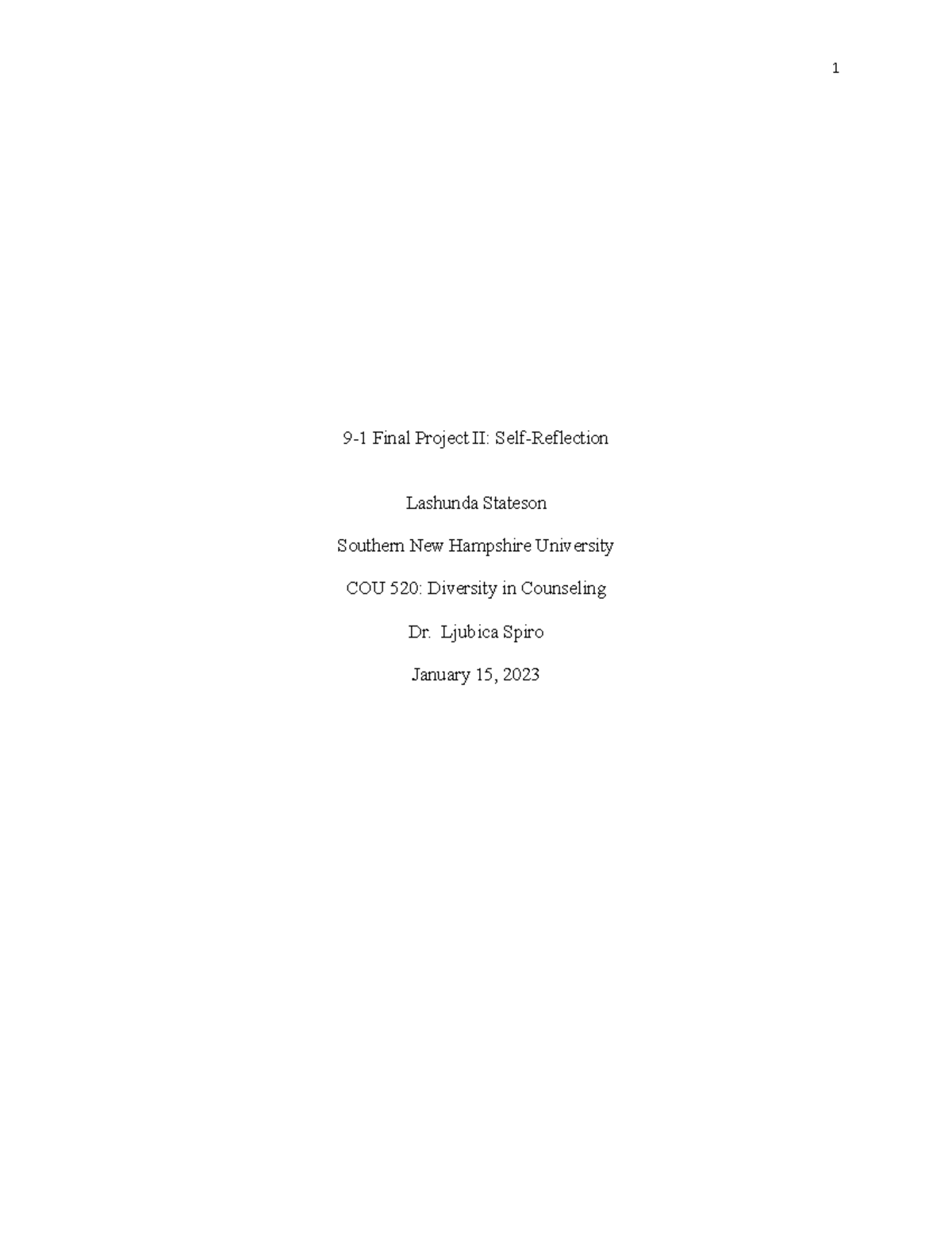 COU 520 Week Nine Final Project 4 9 1 Final Project II Self cou-520-week-nine-final-project-4-9-1-final-project-ii-self