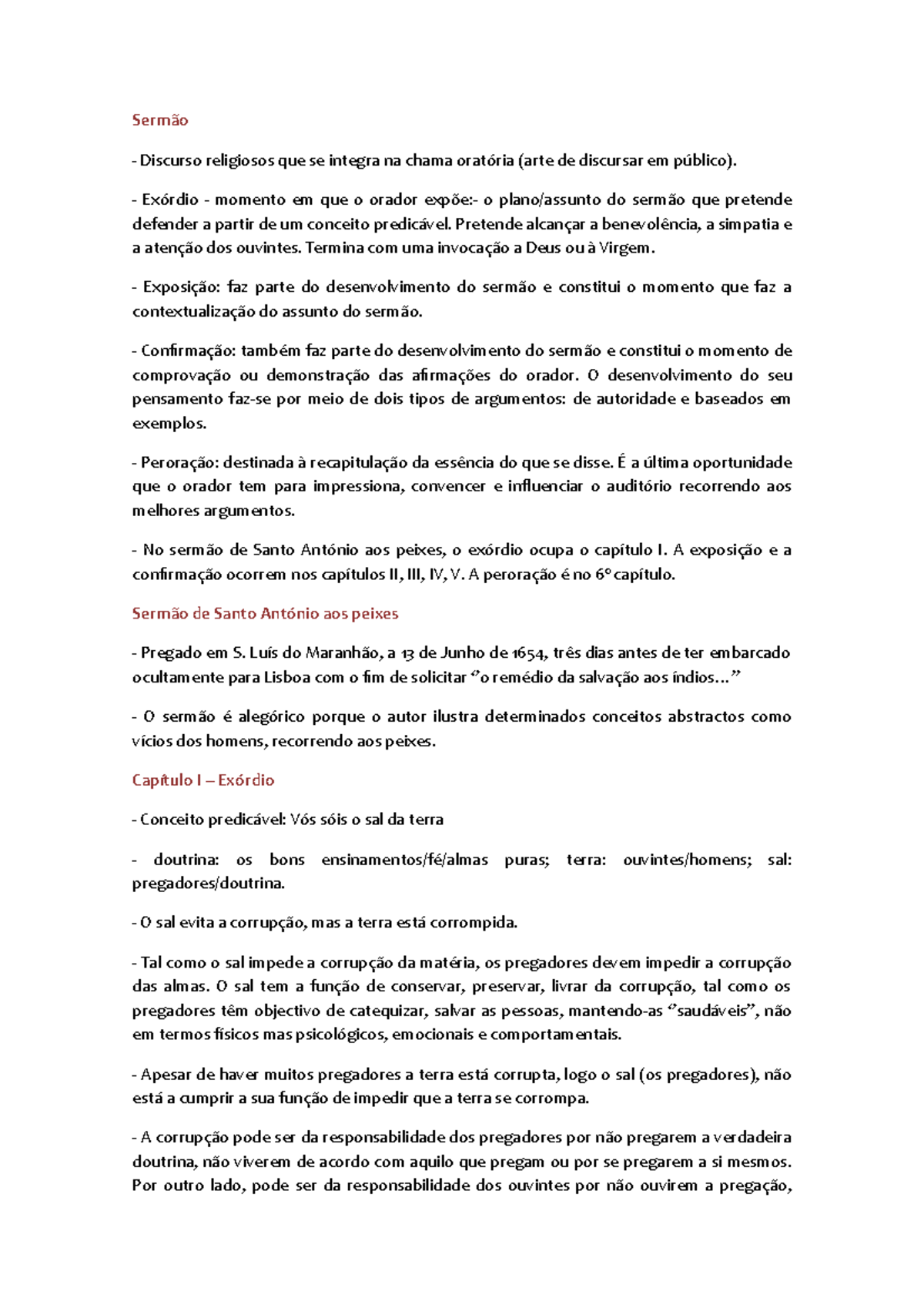 Sermao de santo antonio aos peixes - Sermão Discurso religiosos que se ...