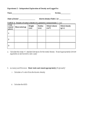 Experiment%207%20-%20Report - Experiment 7 – Molecular Modeling – PRE ...