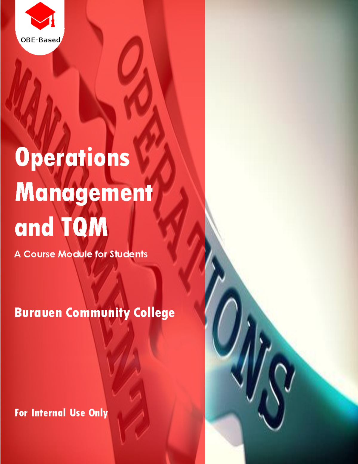 Module in Operations Management and TQM - i Operations Management and ...