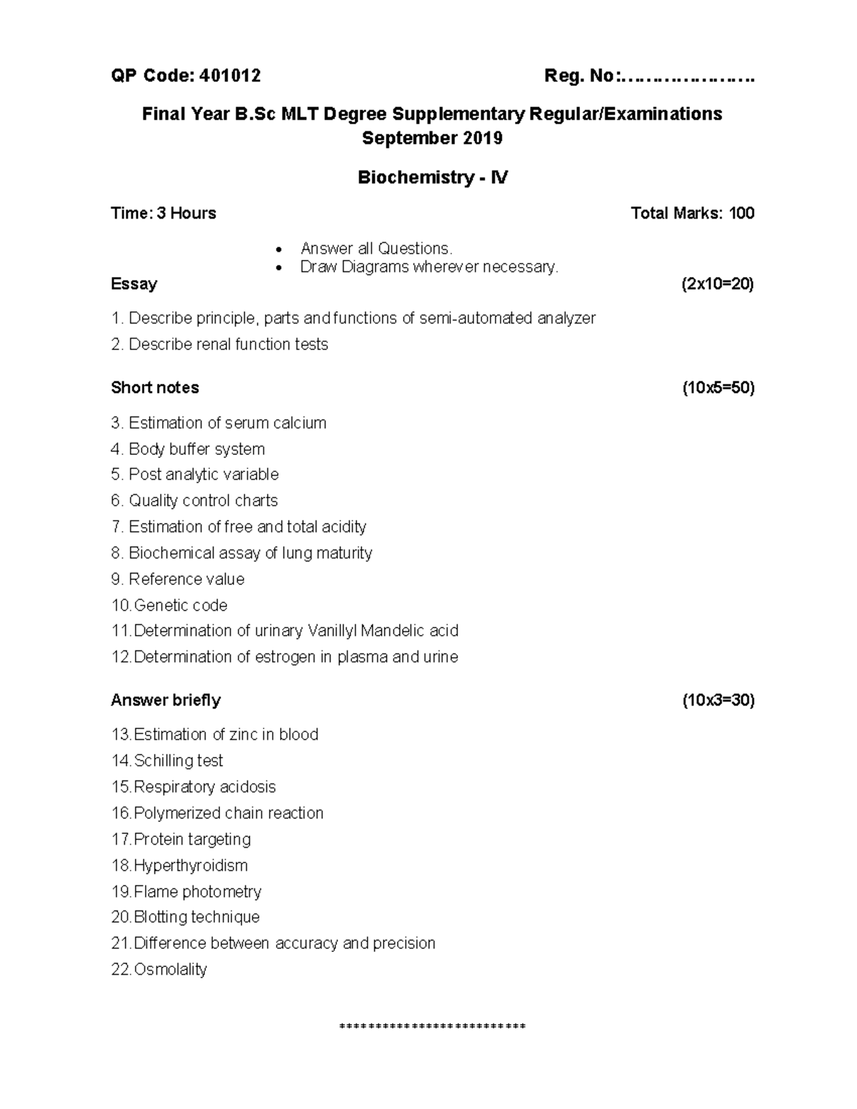 401012 - Good for exam - QP Code: 401012 Reg. No:ÖÖÖÖÖÖÖ. Final Year B ...