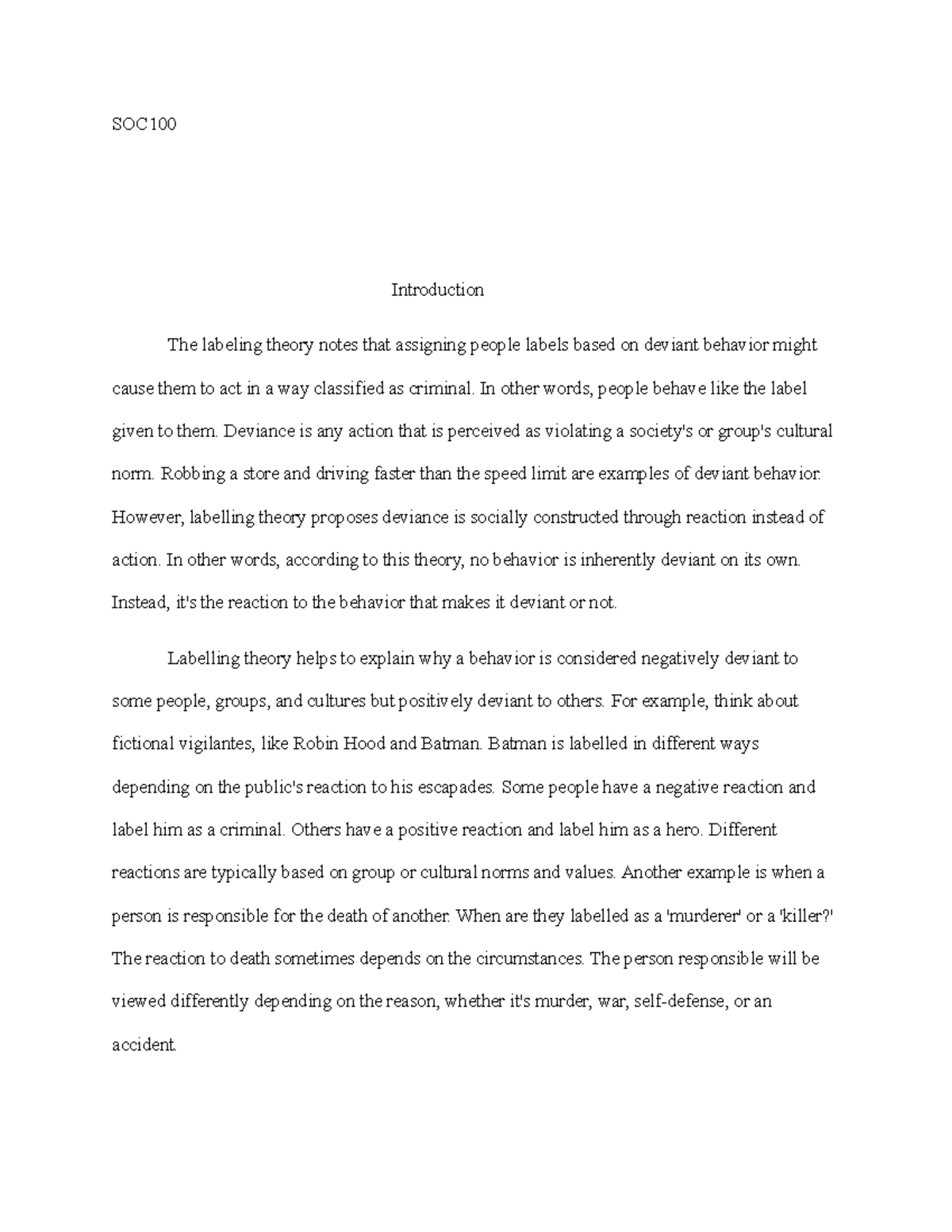 Body Shaming Through Society and Advertisments - SOC Introduction The ...