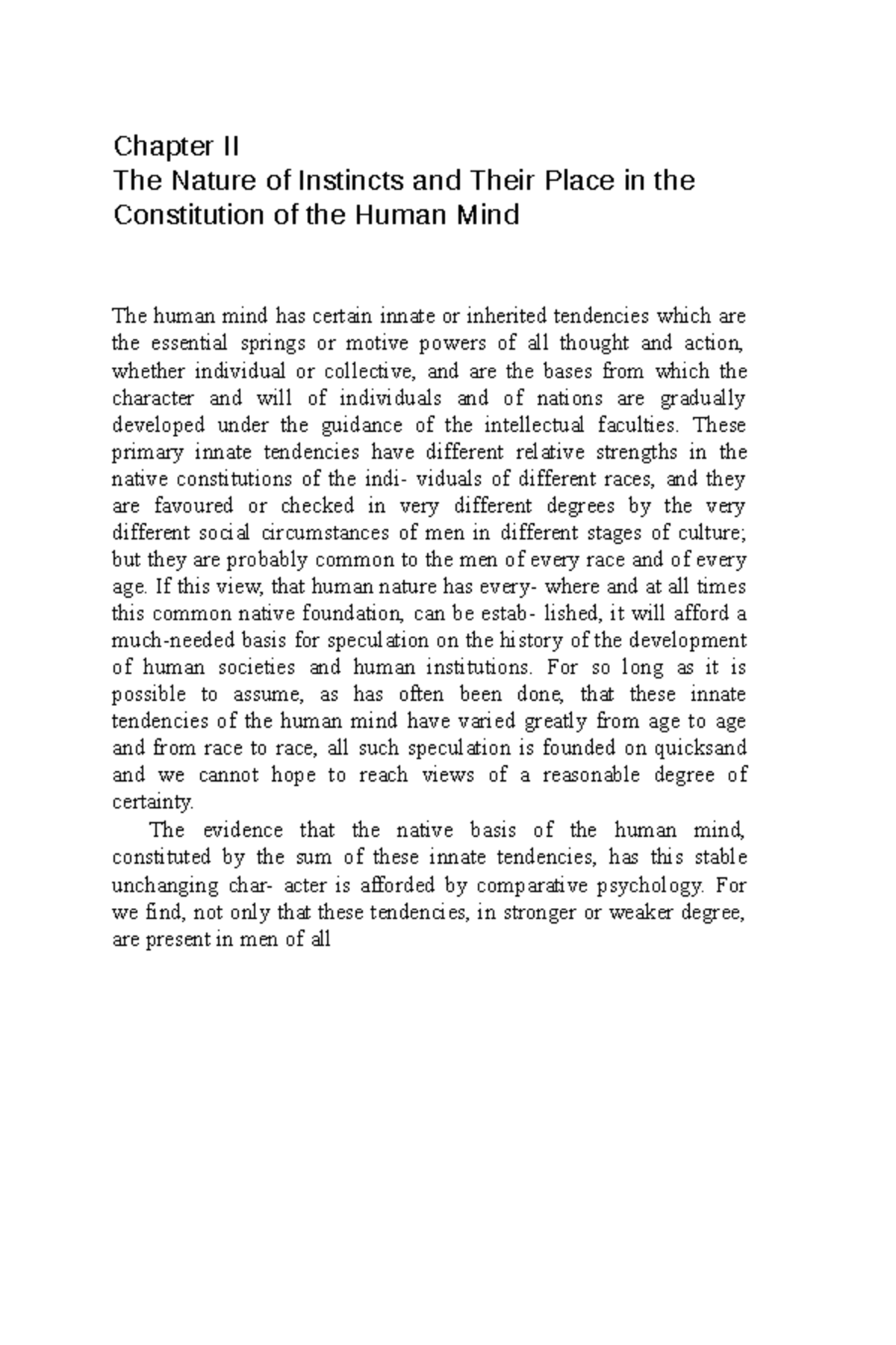 The Nature of Instincts and Their Place in the Constitution of the ...