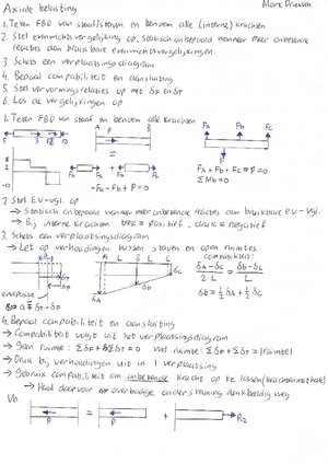 Practicum - Samenvatting van alle belangrijke formules! - Sterkteleer ...