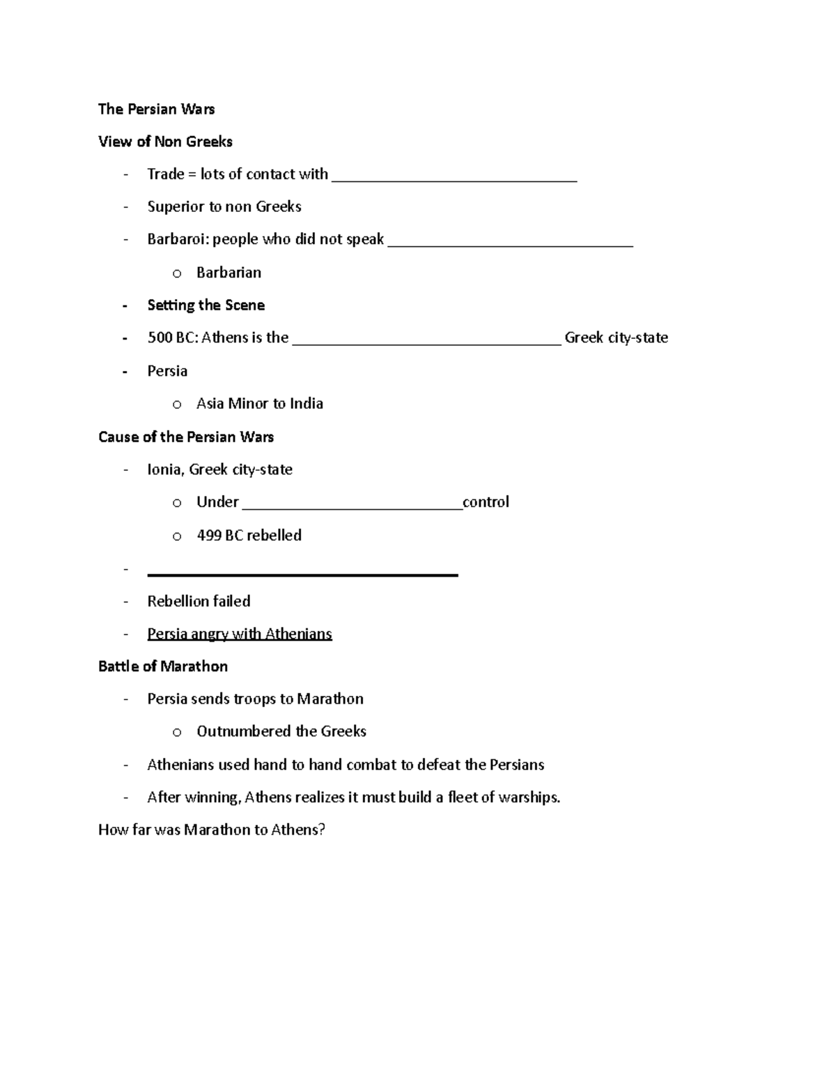 Persian War Notes-1 - nnnnnnnnnnnnnnnnnnnnnnnnnnnnnnnnn - The Persian ...