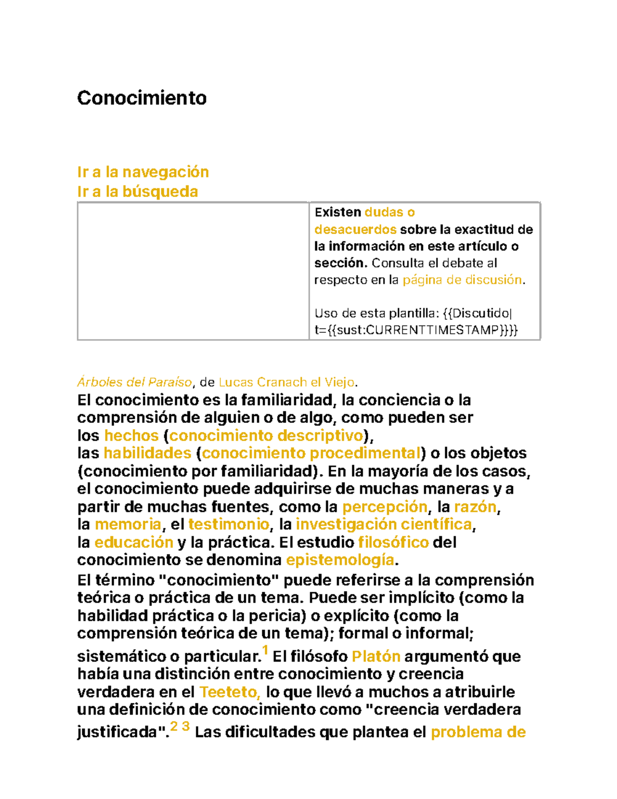 Conocimiento - Material para estudiar cualquier cosa de cultura general ...