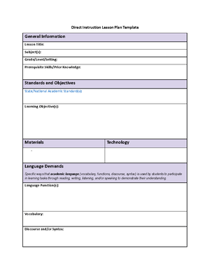 C108 Task 1 - Task 1 - Lesson Plan- Elementary Science Methods- C ...