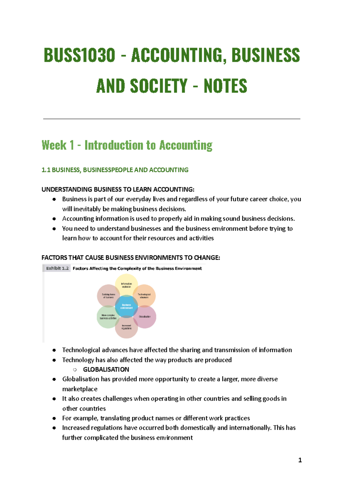 BUSS1030 2021 Notes - BUSS1030 - ACCOUNTING, BUSINESS AND SOCIETY ...
