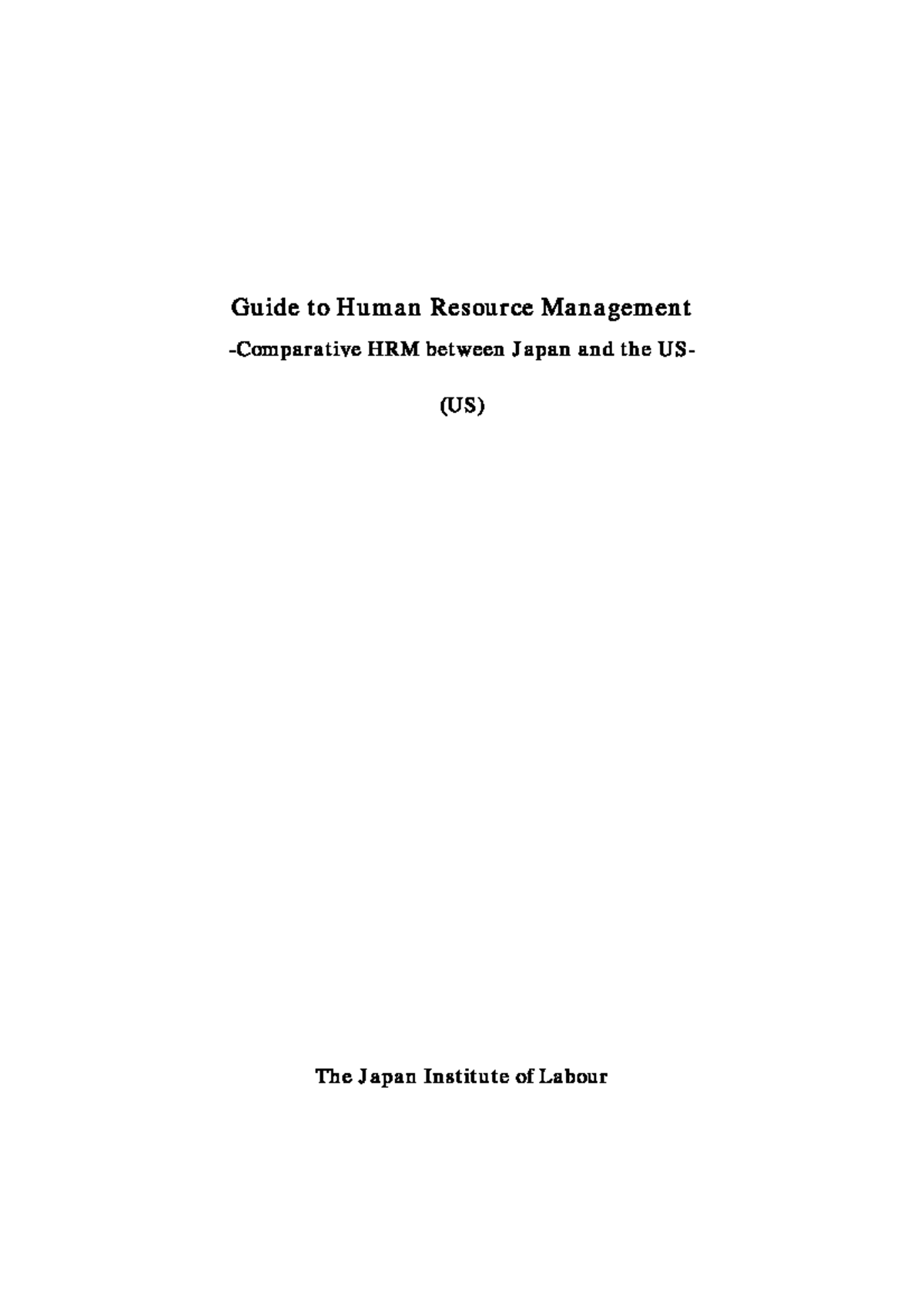 HRM guide - Human resource management is the strategic approach to nurturing and supporting ...