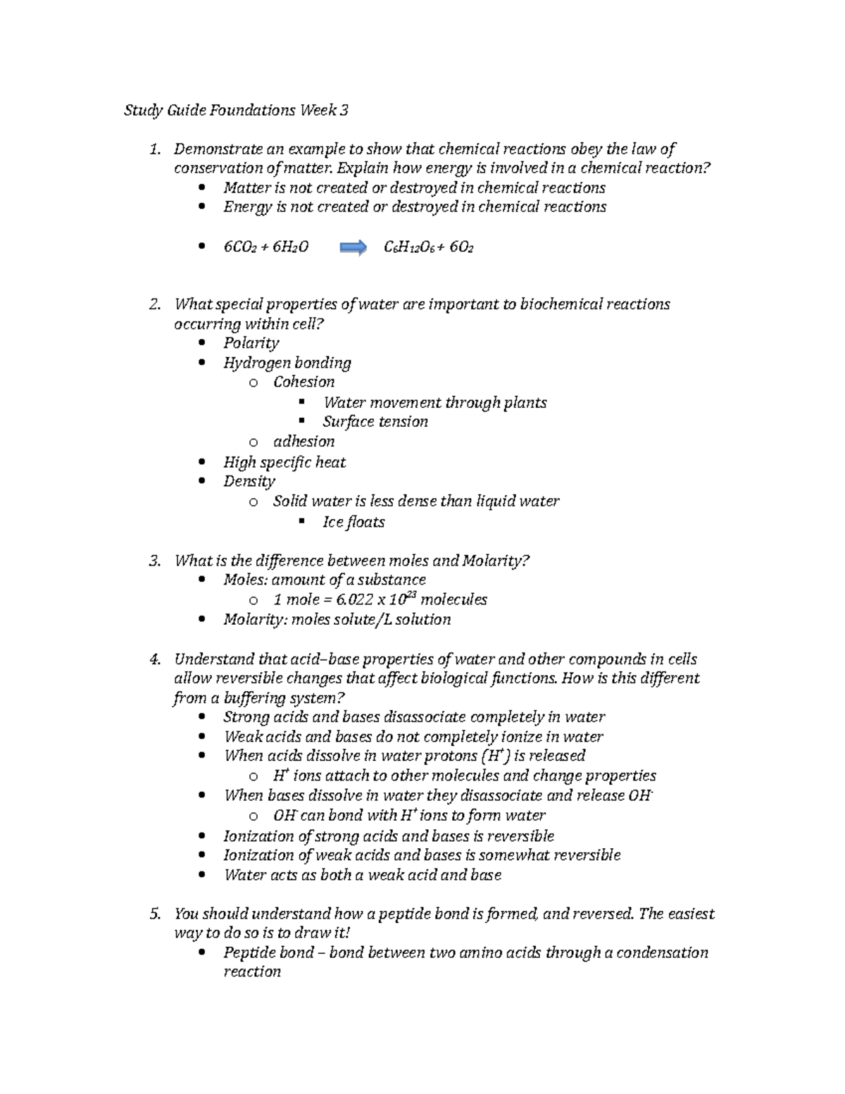 Week 3 Study Guide - Study Guide Foundations Week 3 1. Demonstrate an ...